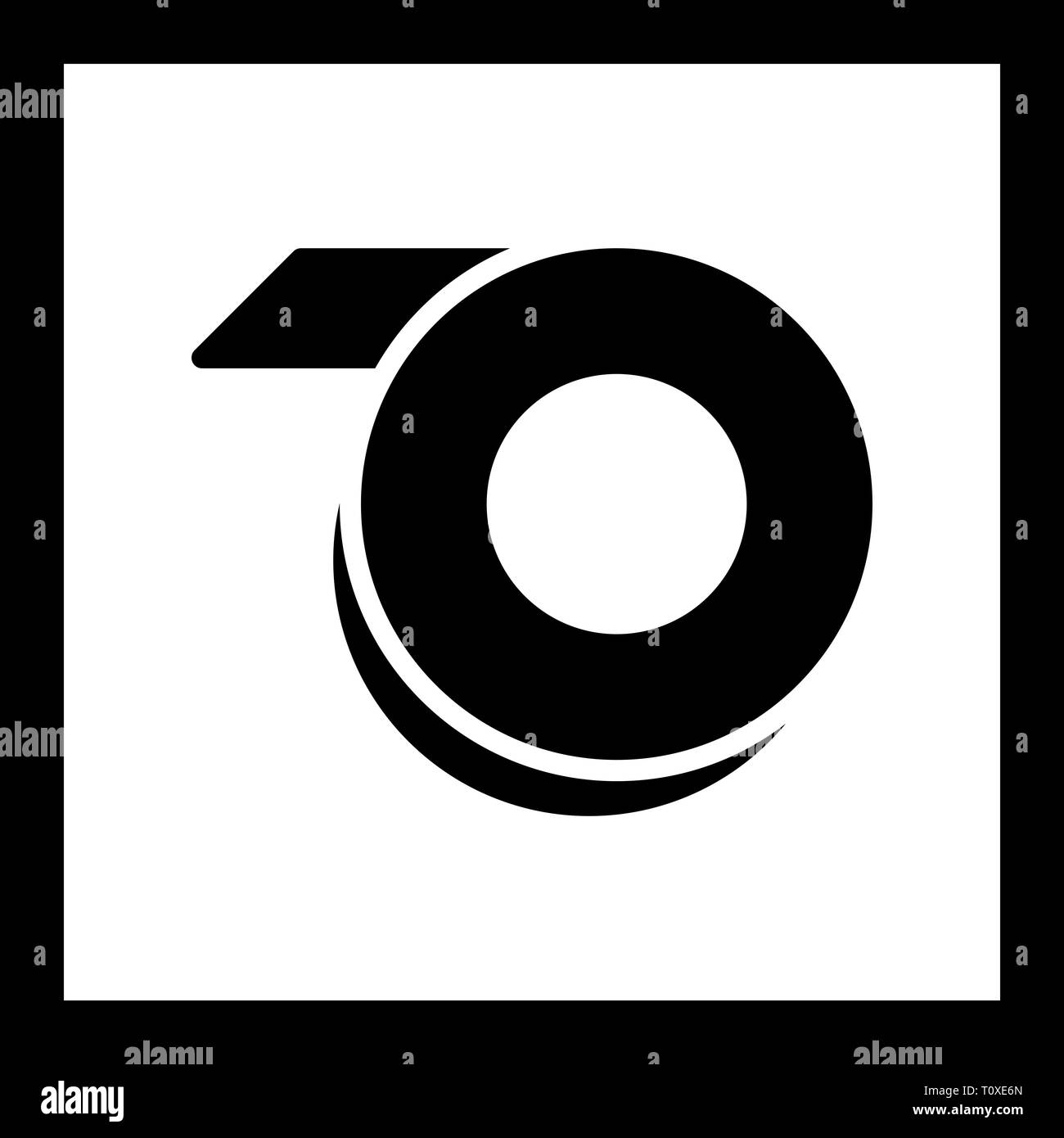 Illustration tape Icon Stock Photo - Alamy