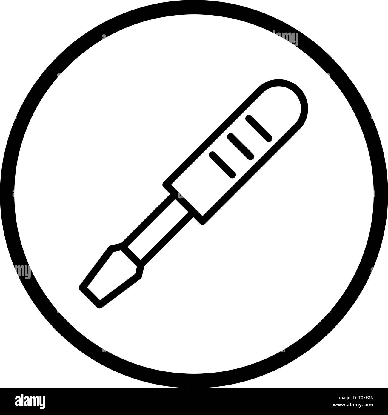 Illustration Screwdriver Icon Stock Photo - Alamy