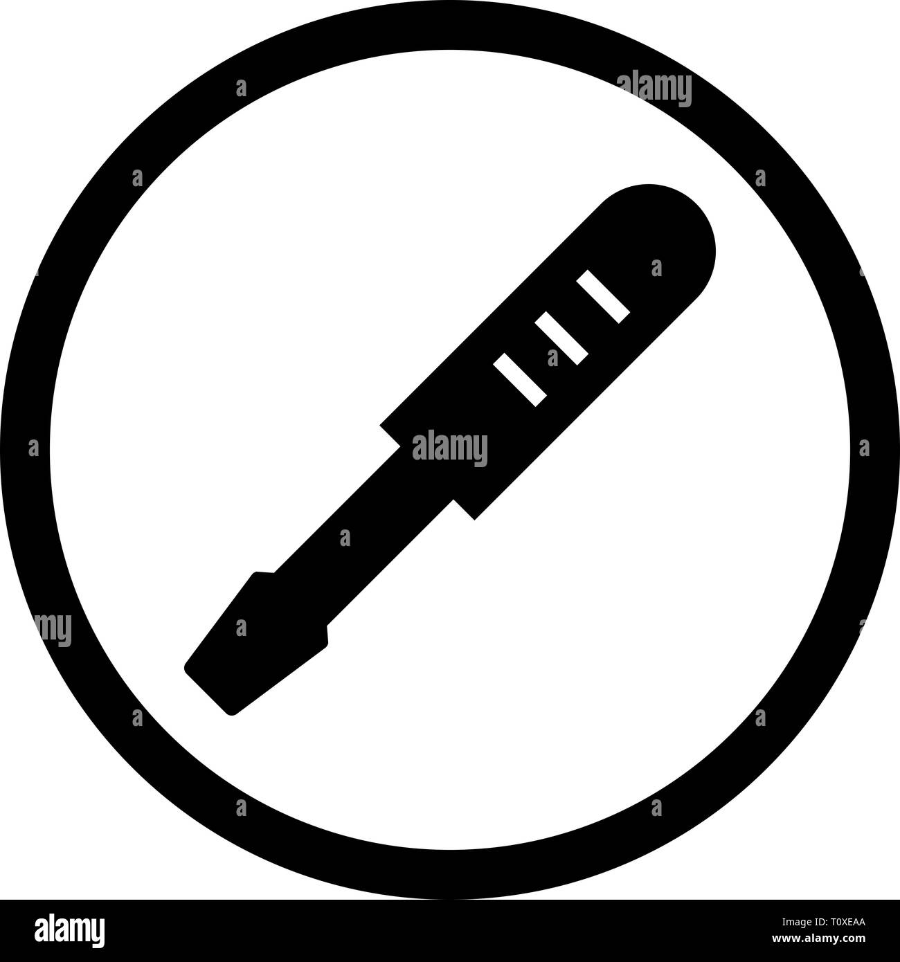 Illustration Screwdriver Icon Stock Photo - Alamy