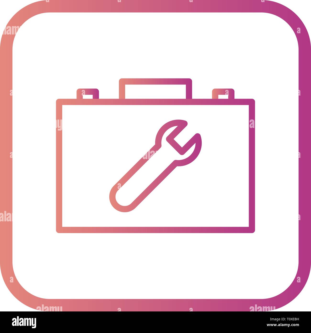 Illustration Tool box Icon Stock Photo - Alamy