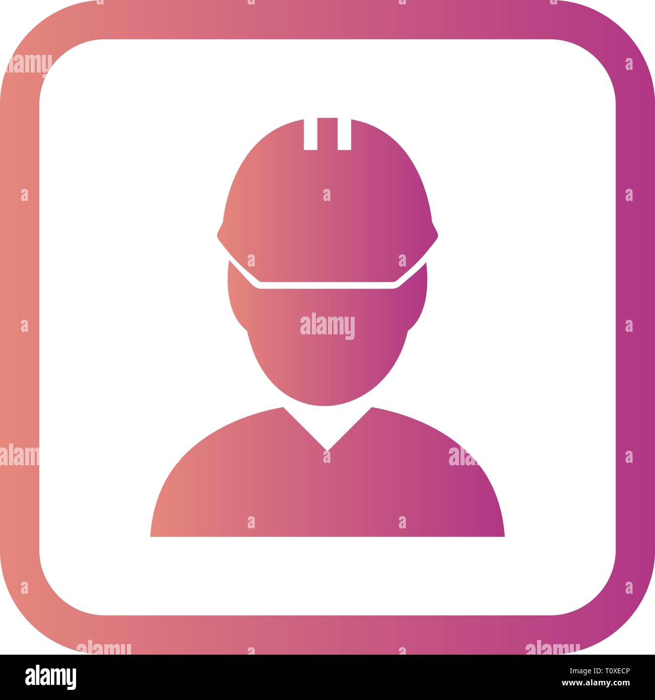 Illustration Engineer Icon Stock Photo - Alamy