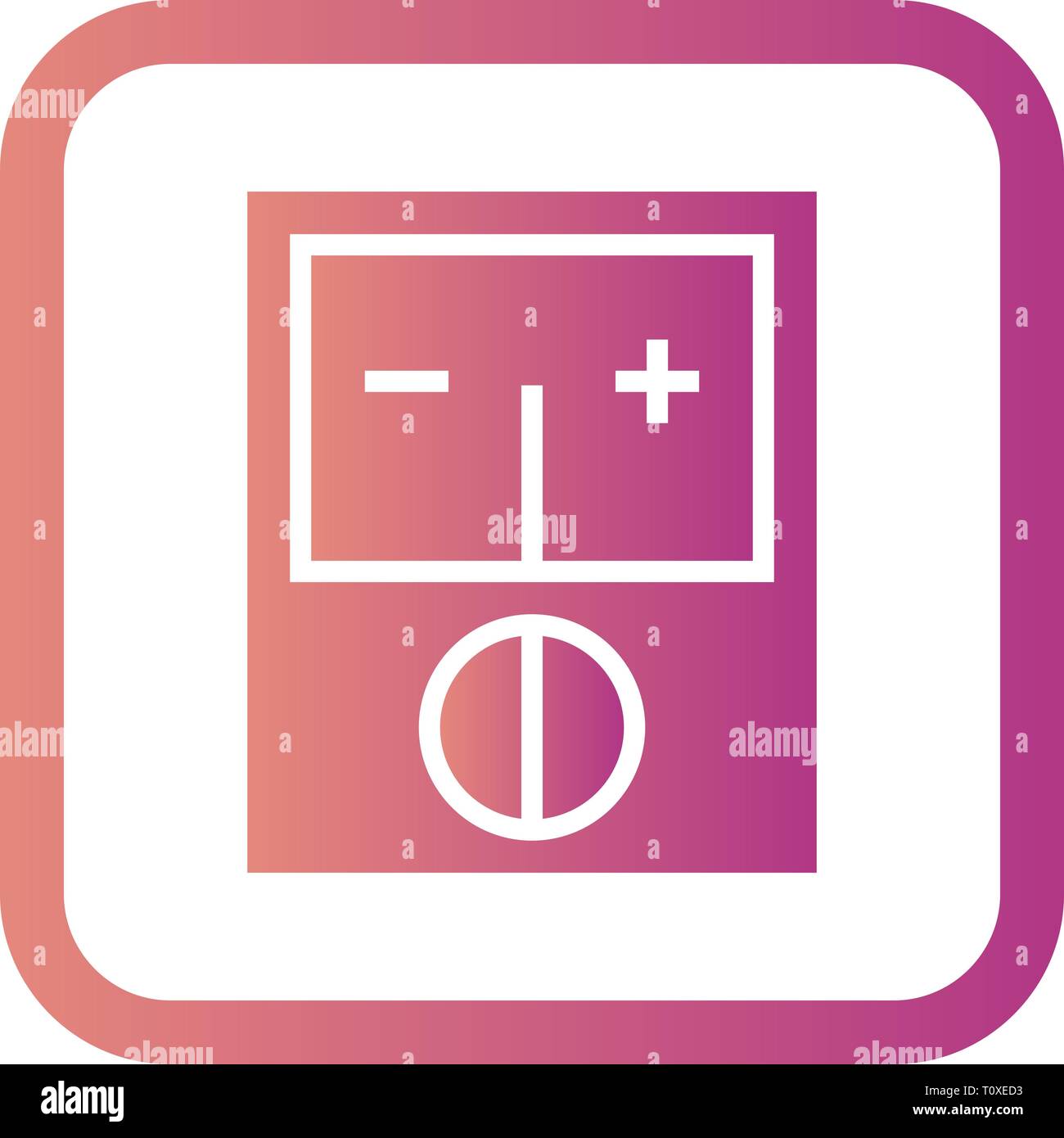 Illustration Voltmeter Icon Stock Photo - Alamy