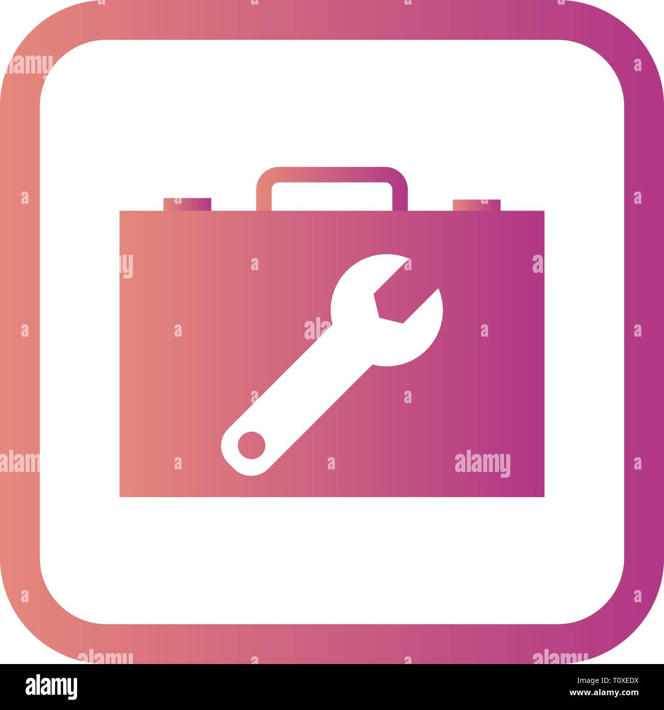 Illustration Tool box Icon Stock Photo - Alamy