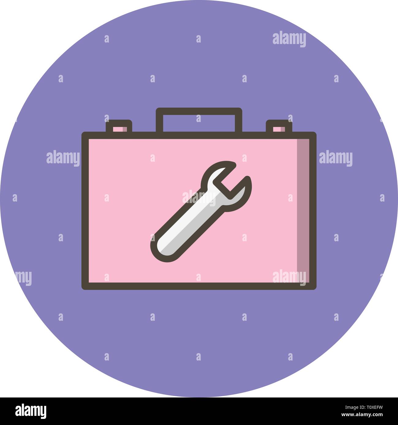 Illustration Tool box Icon Stock Photo - Alamy