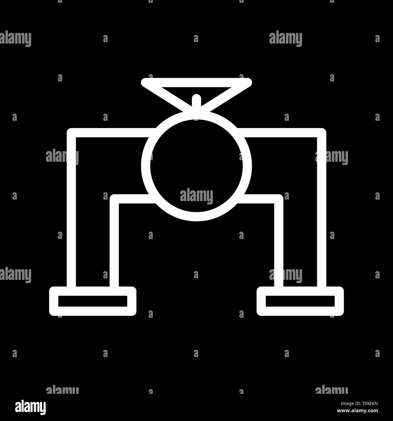 Illustration Valve Icon Stock Photo - Alamy