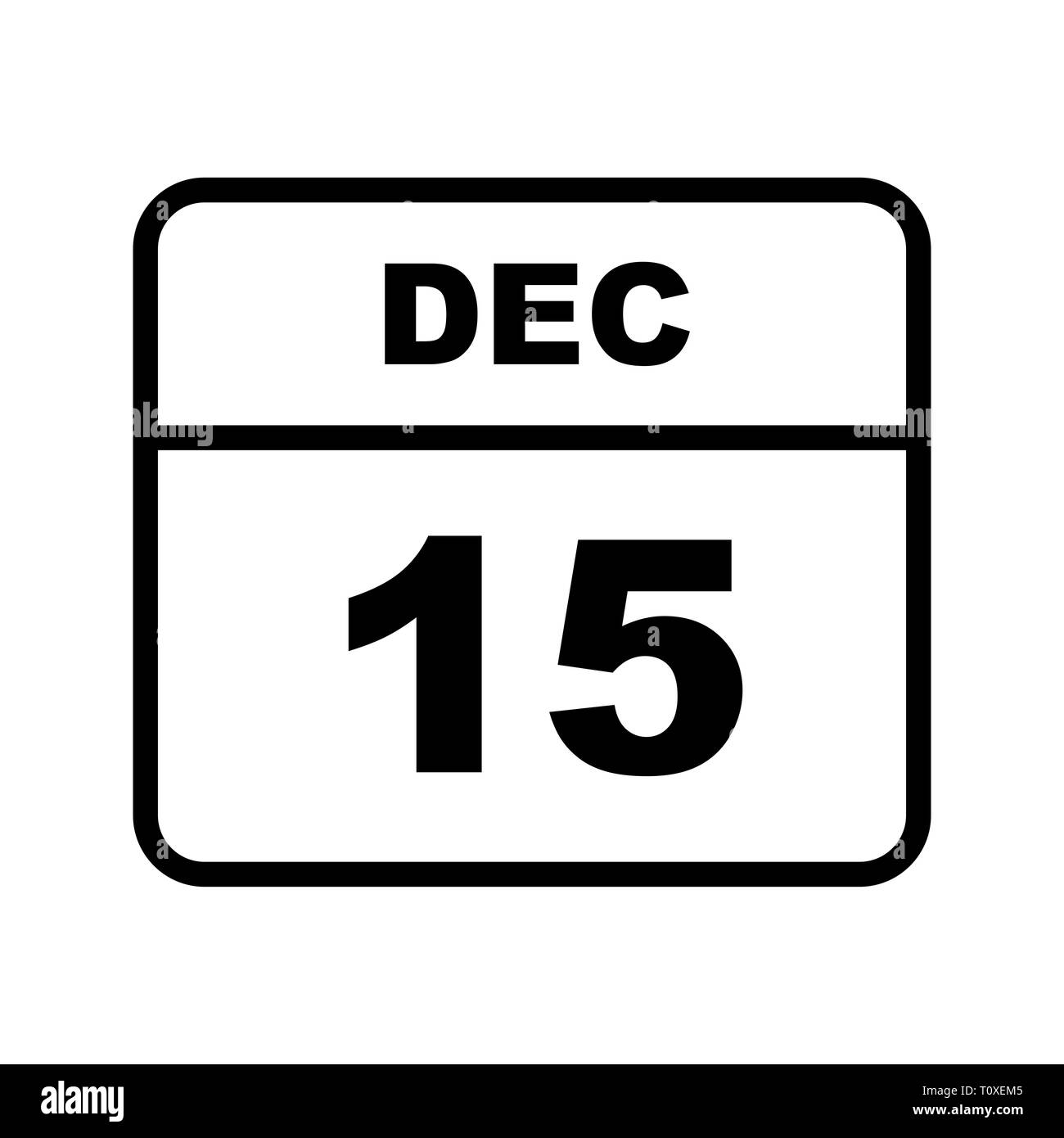 15 december icon Cut Out Stock Images & Pictures - Alamy