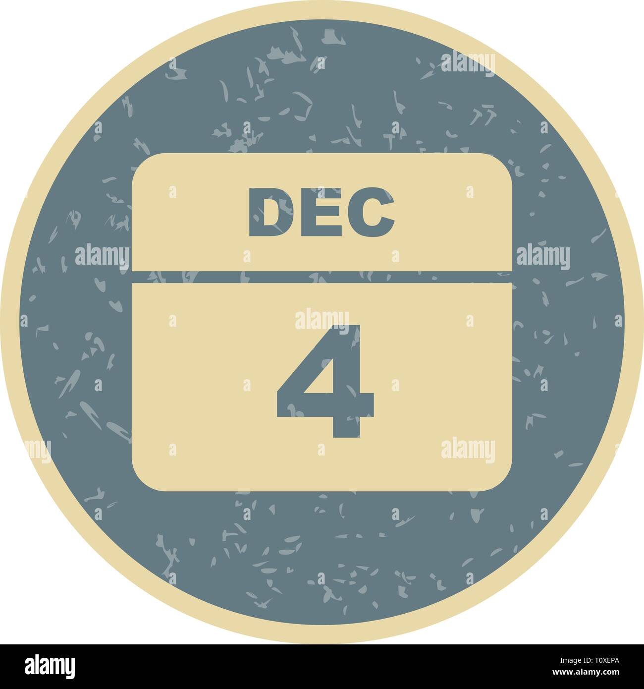 December 4th Date on a Single Day Calendar Stock Photo - Alamy