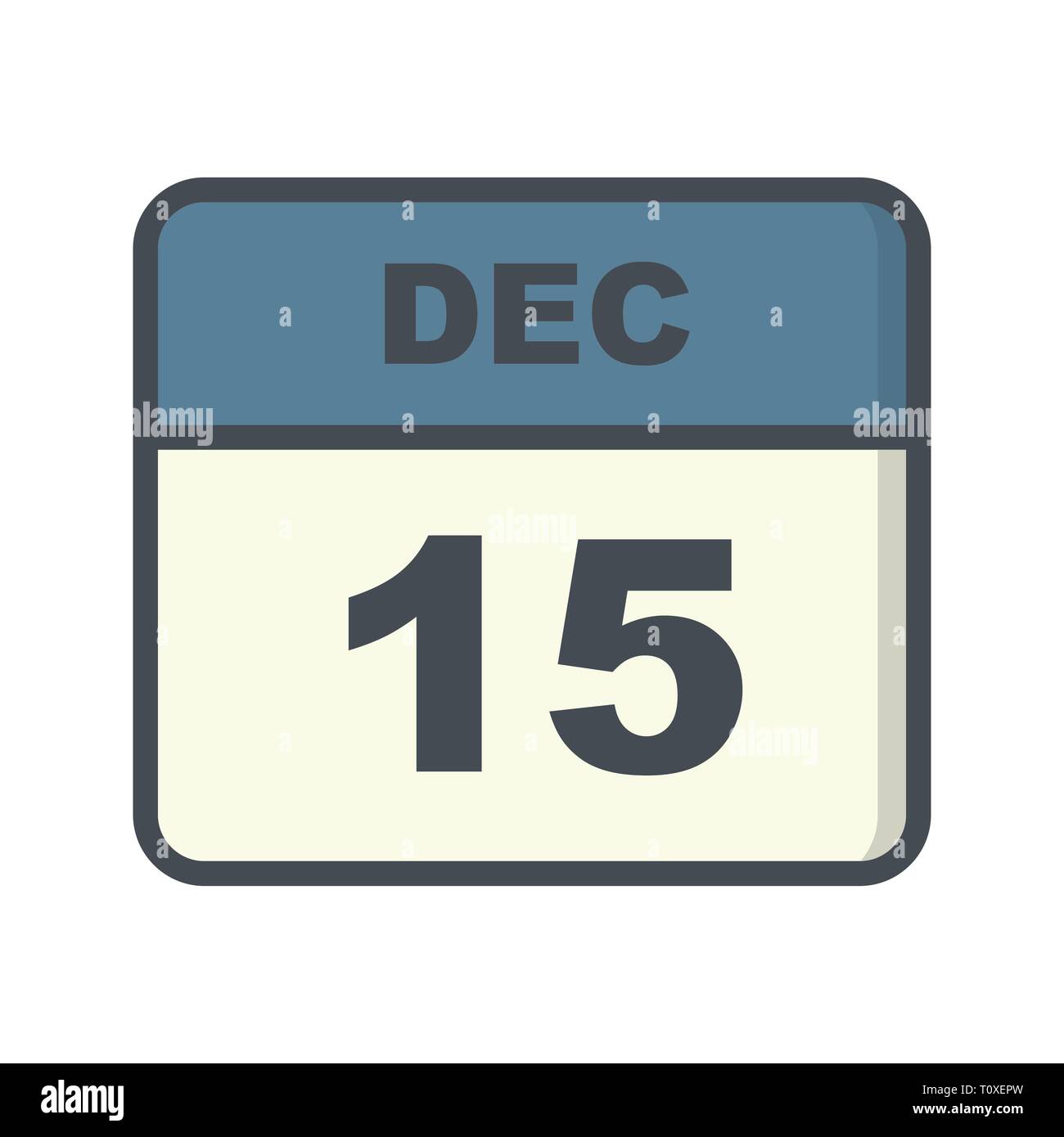 15 december icon Cut Out Stock Images & Pictures - Alamy