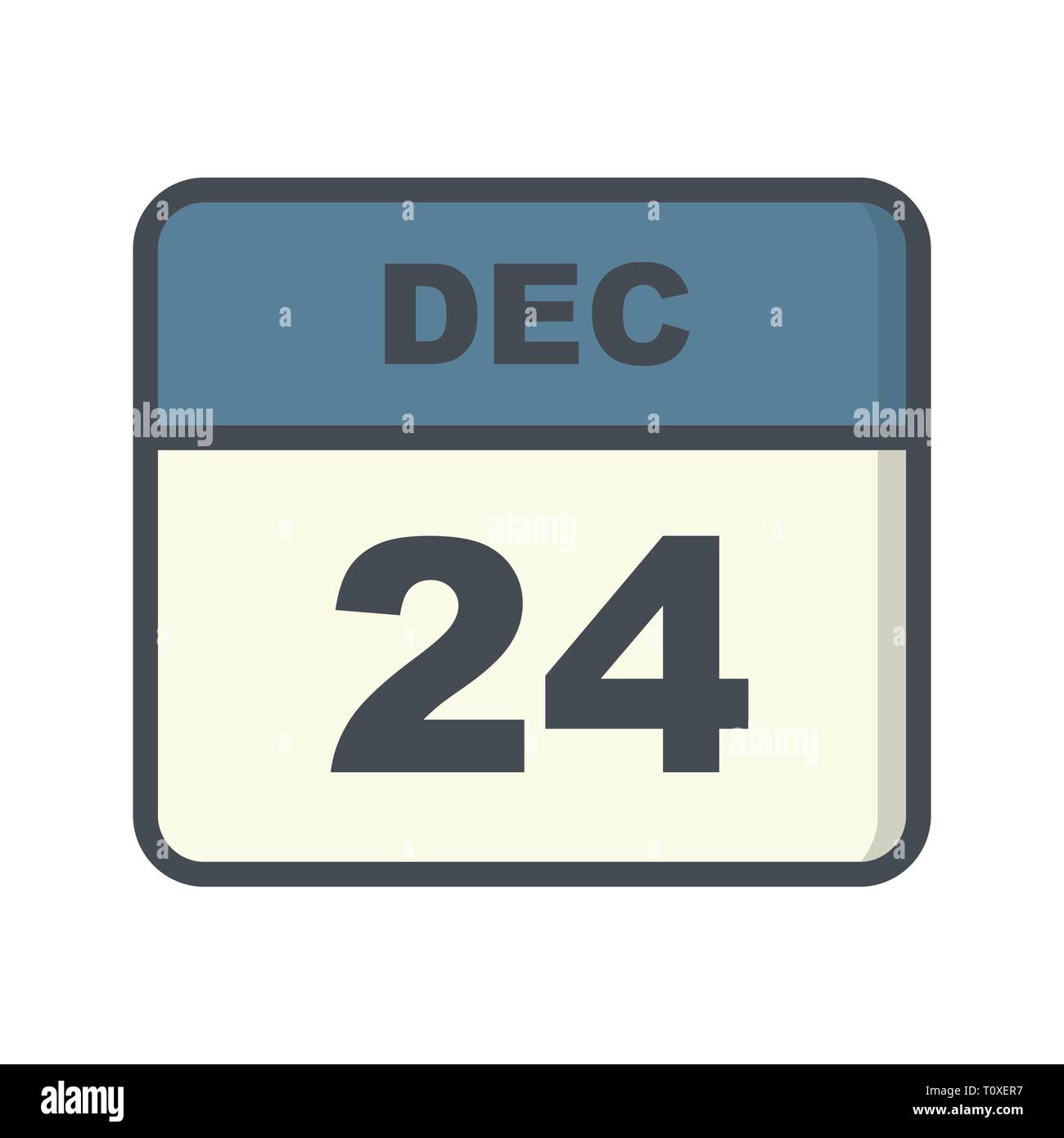 24 december calendar Cut Out Stock Images & Pictures - Alamy