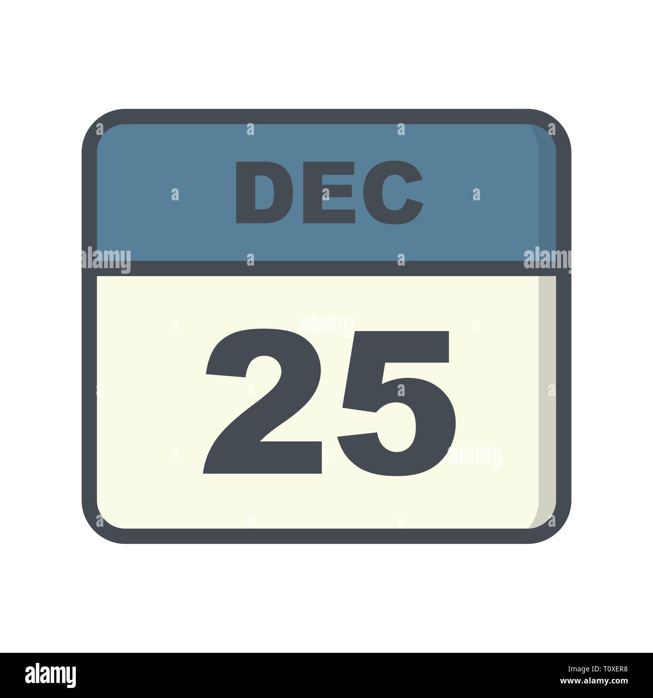 25th december calendar Cut Out Stock Images & Pictures - Alamy