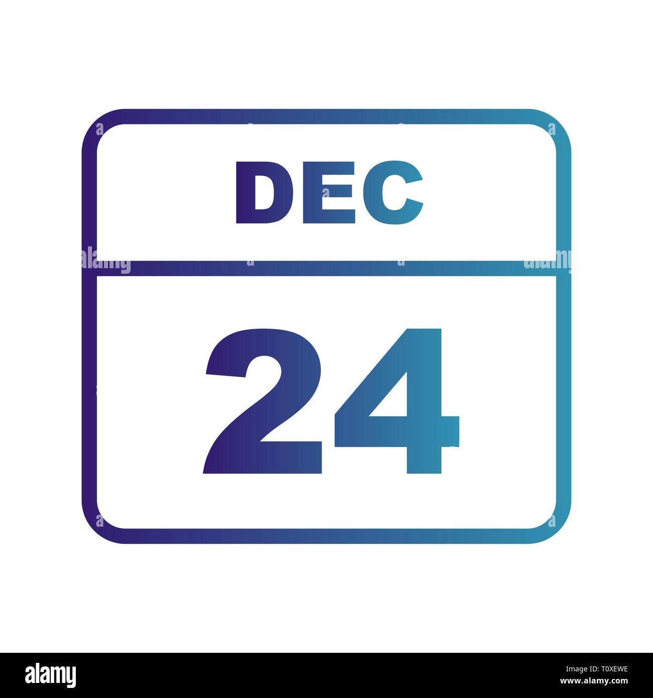 24 december icon Cut Out Stock Images & Pictures - Alamy