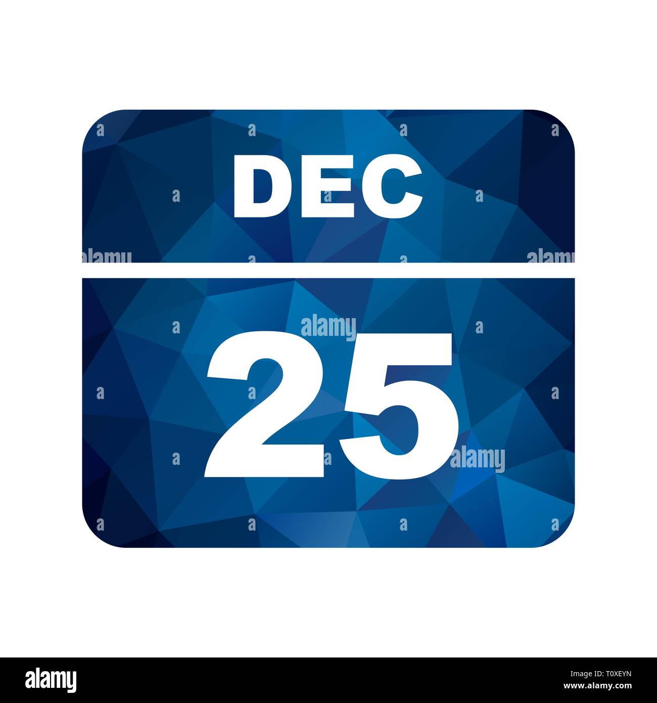 25th december calendar Cut Out Stock Images & Pictures - Alamy
