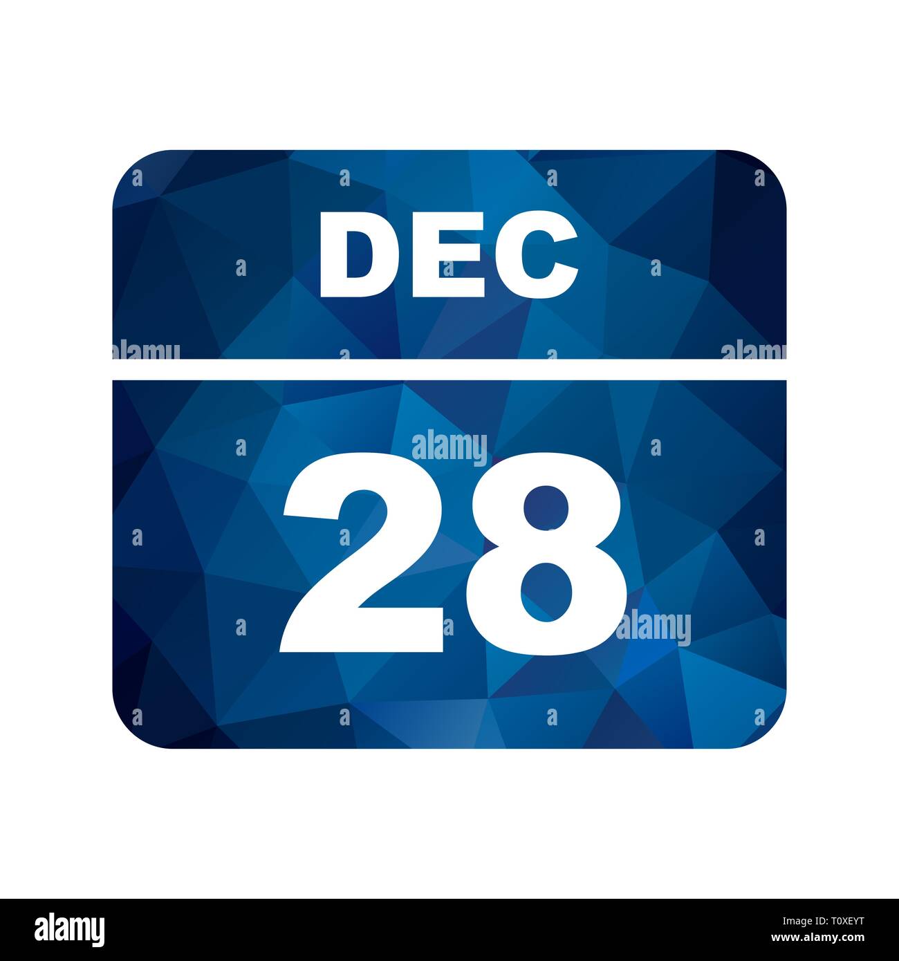 28 december calendar Cut Out Stock Images & Pictures - Alamy