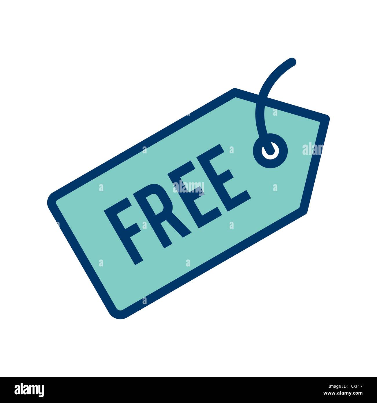 Illustration Free Tag Icon Stock Photo - Alamy
