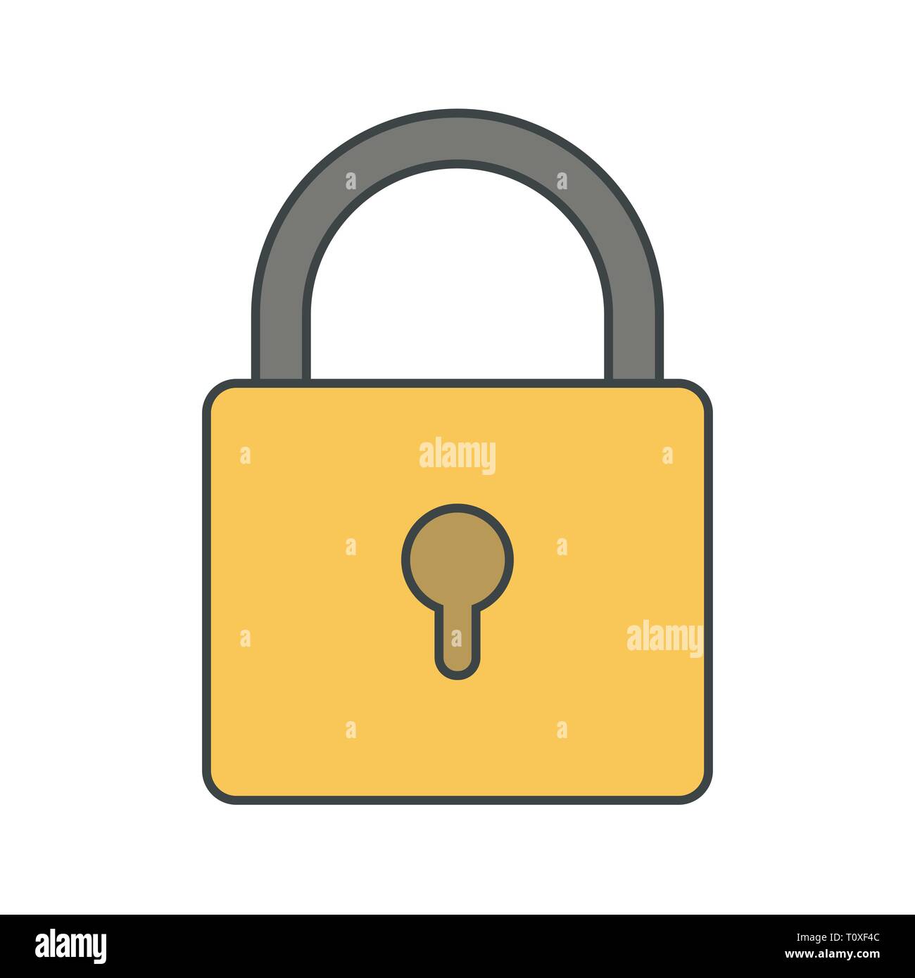 Illustration Security Icon Stock Photo - Alamy
