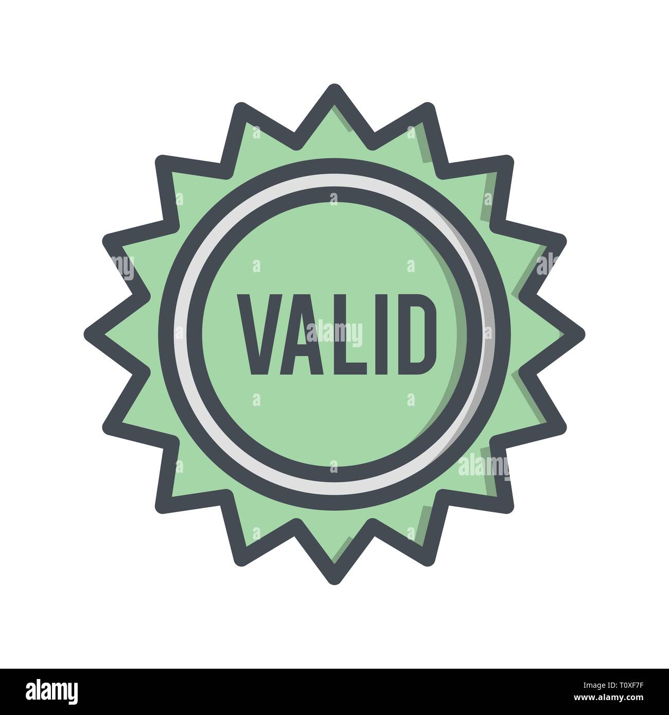 Valid stamp icon Cut Out Stock Images & Pictures - Alamy