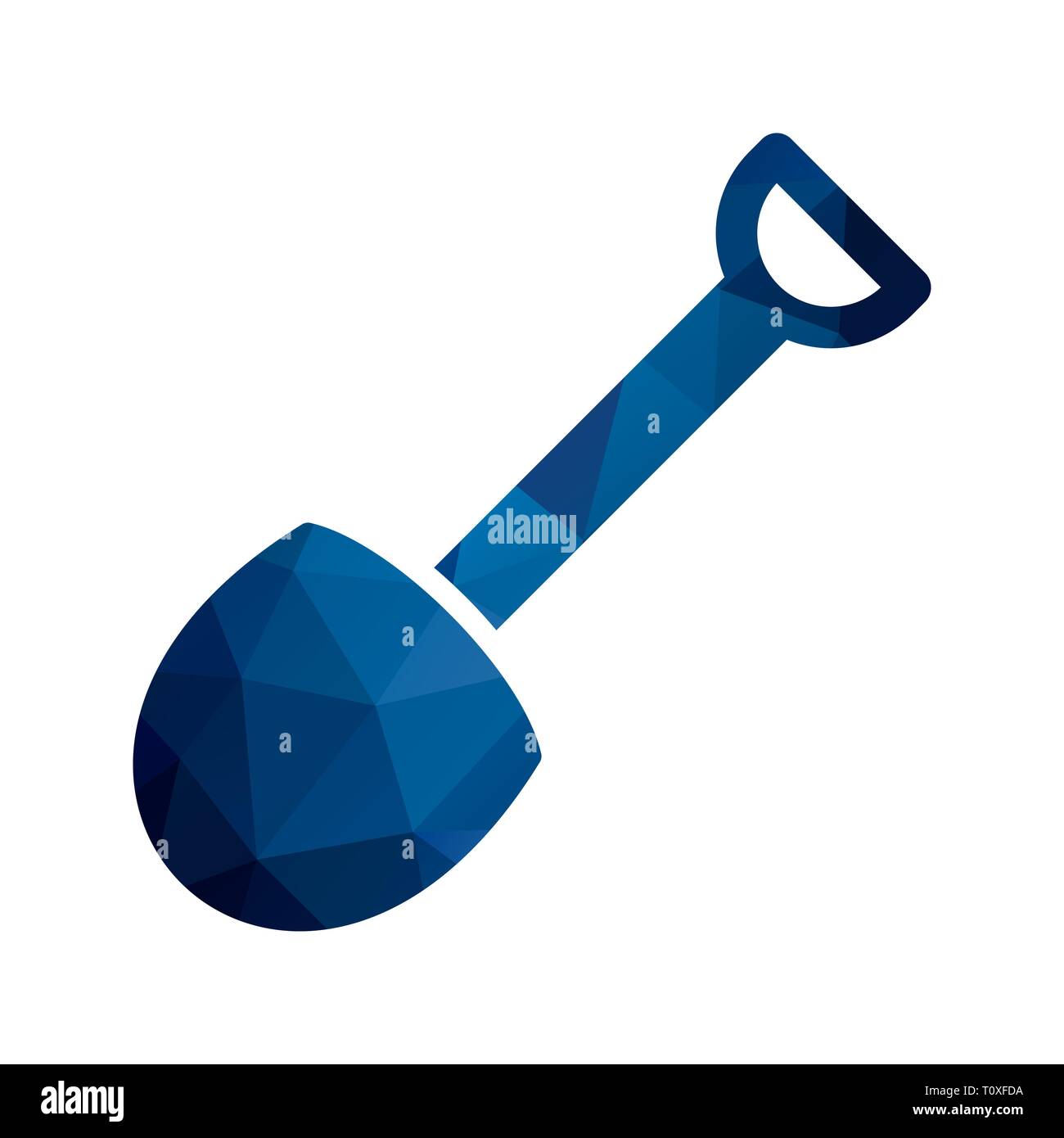 Illustration Shovel Icon Stock Photo - Alamy