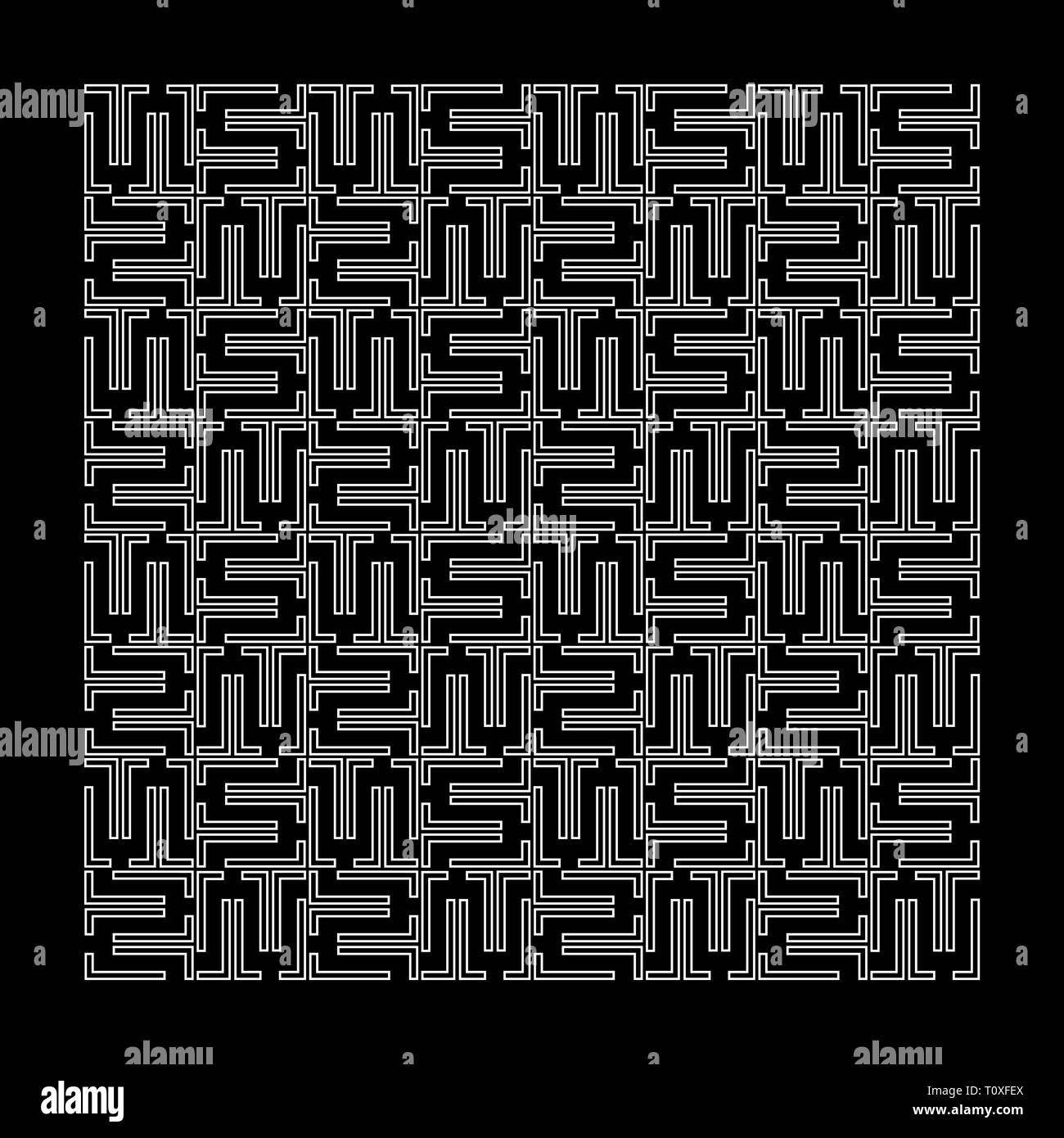 Abstract pattern with border frame Stock Vector Image & Art - Alamy