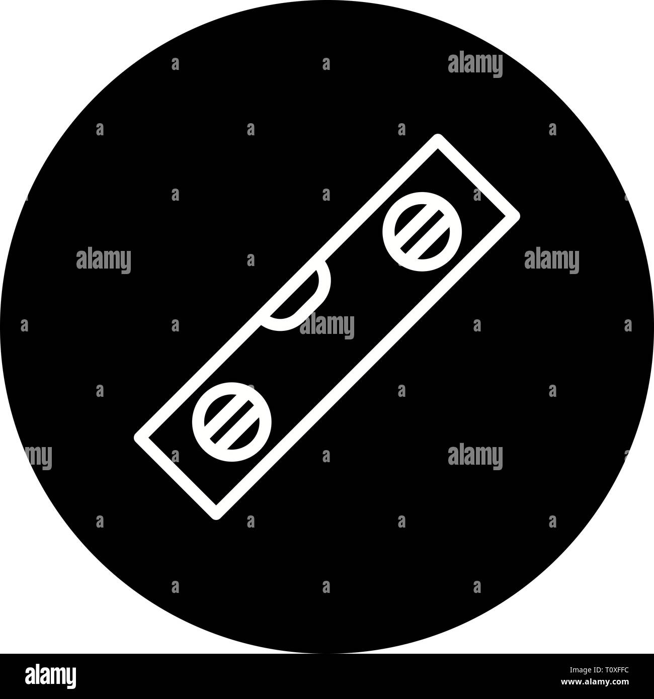 Leveler symbol Black and White Stock Photos & Images - Alamy