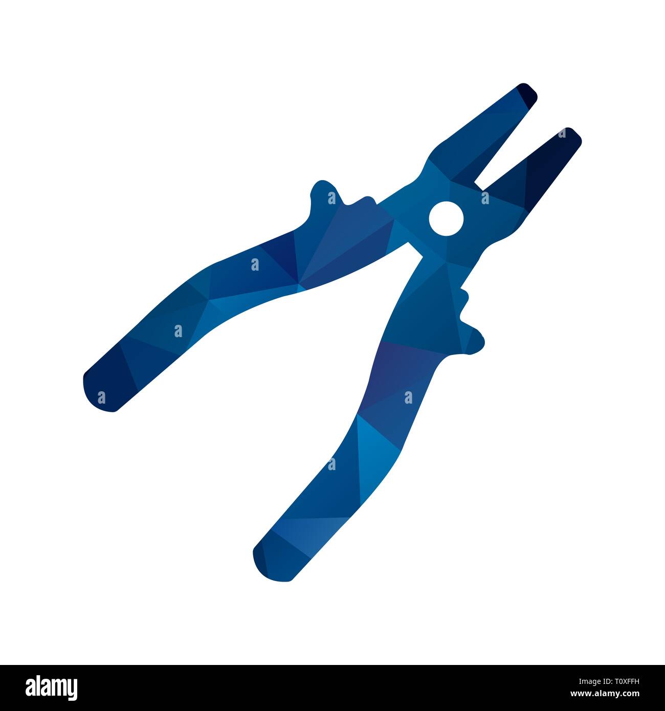 Illustration Plier Icon Stock Photo - Alamy