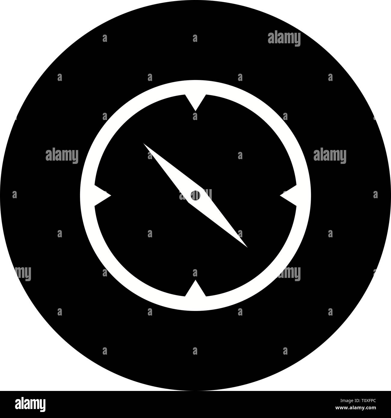 Illustration Compass Icon Stock Photo - Alamy