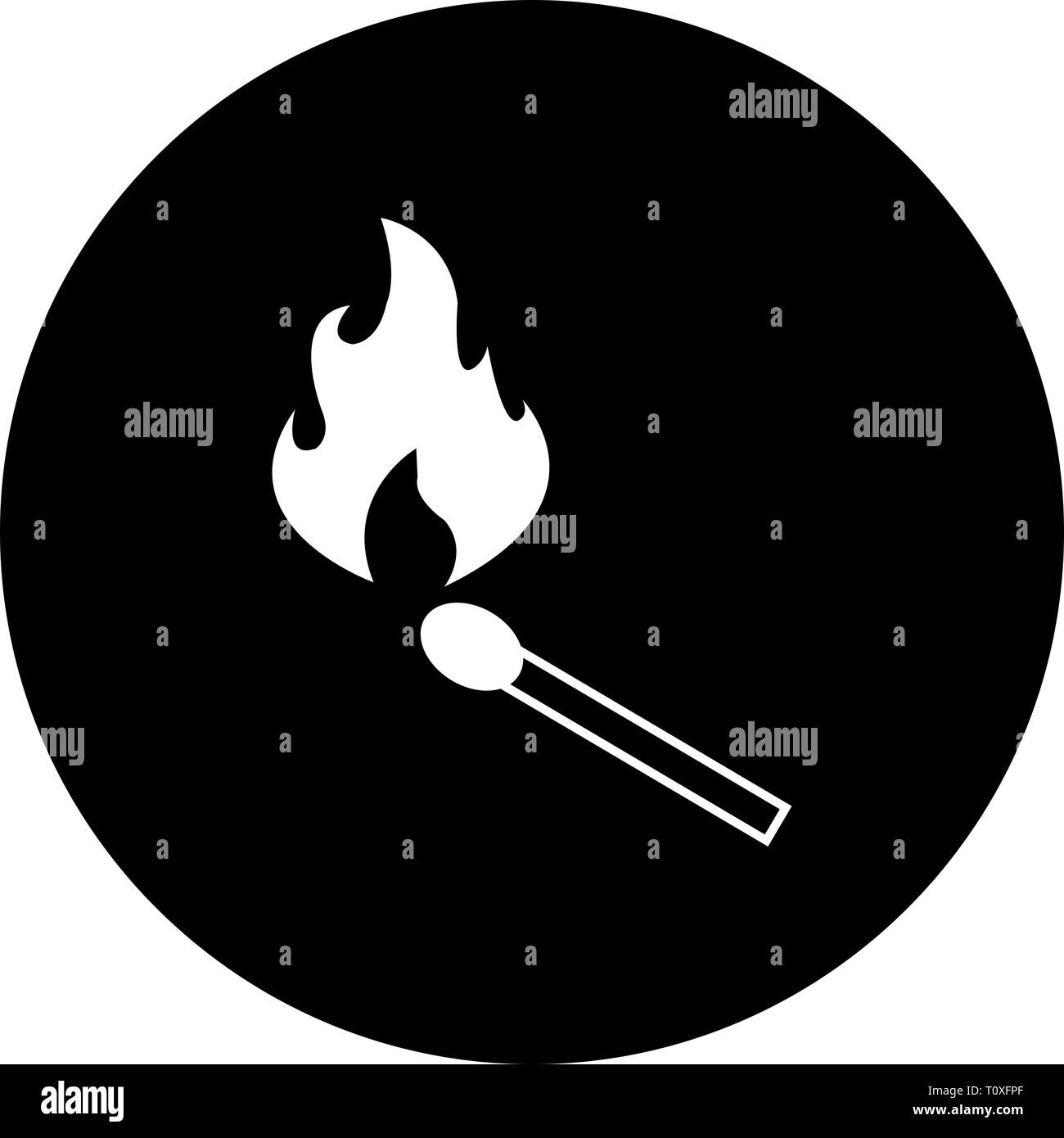 Illustration Matches Icon Stock Photo - Alamy