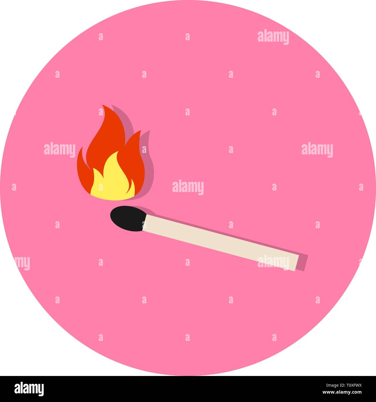 Illustration Matches Icon Stock Photo - Alamy