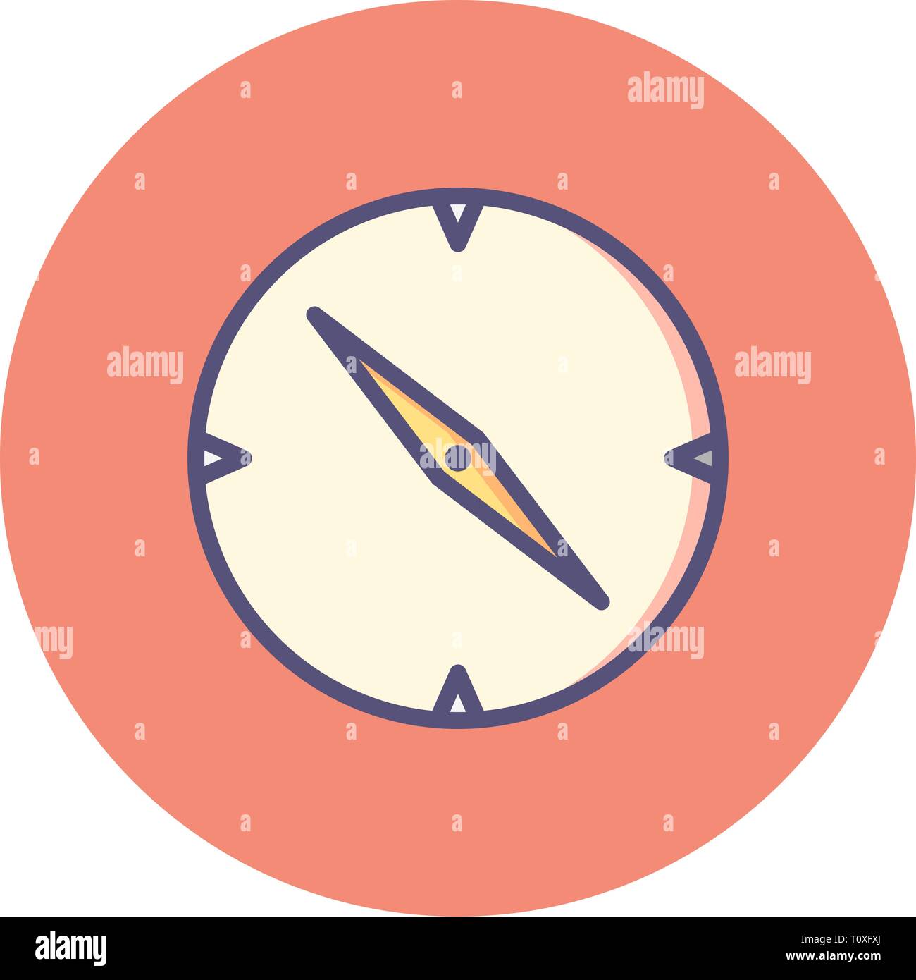 Illustration Compass Icon Stock Photo - Alamy