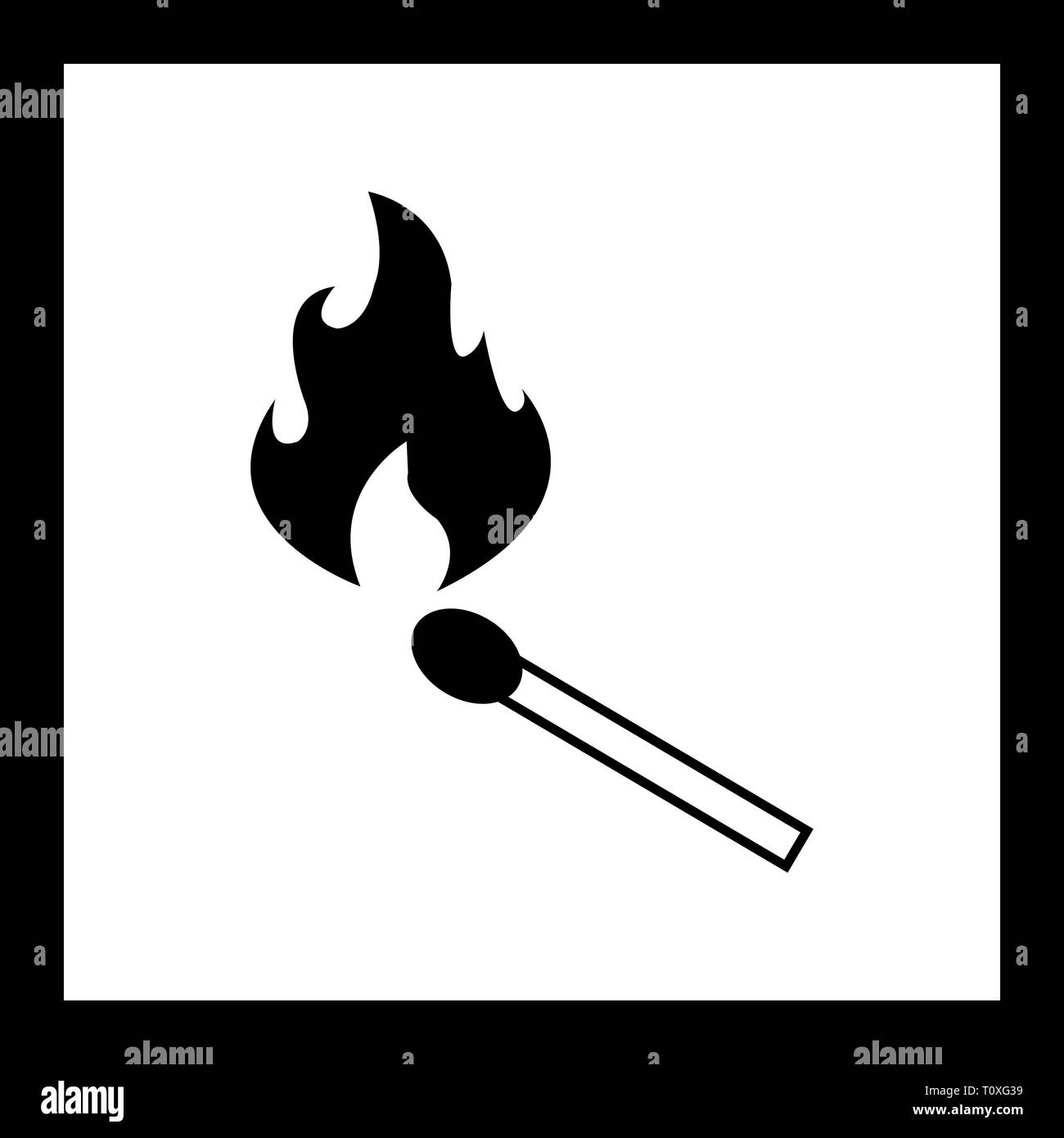 Illustration Matches Icon Stock Photo - Alamy