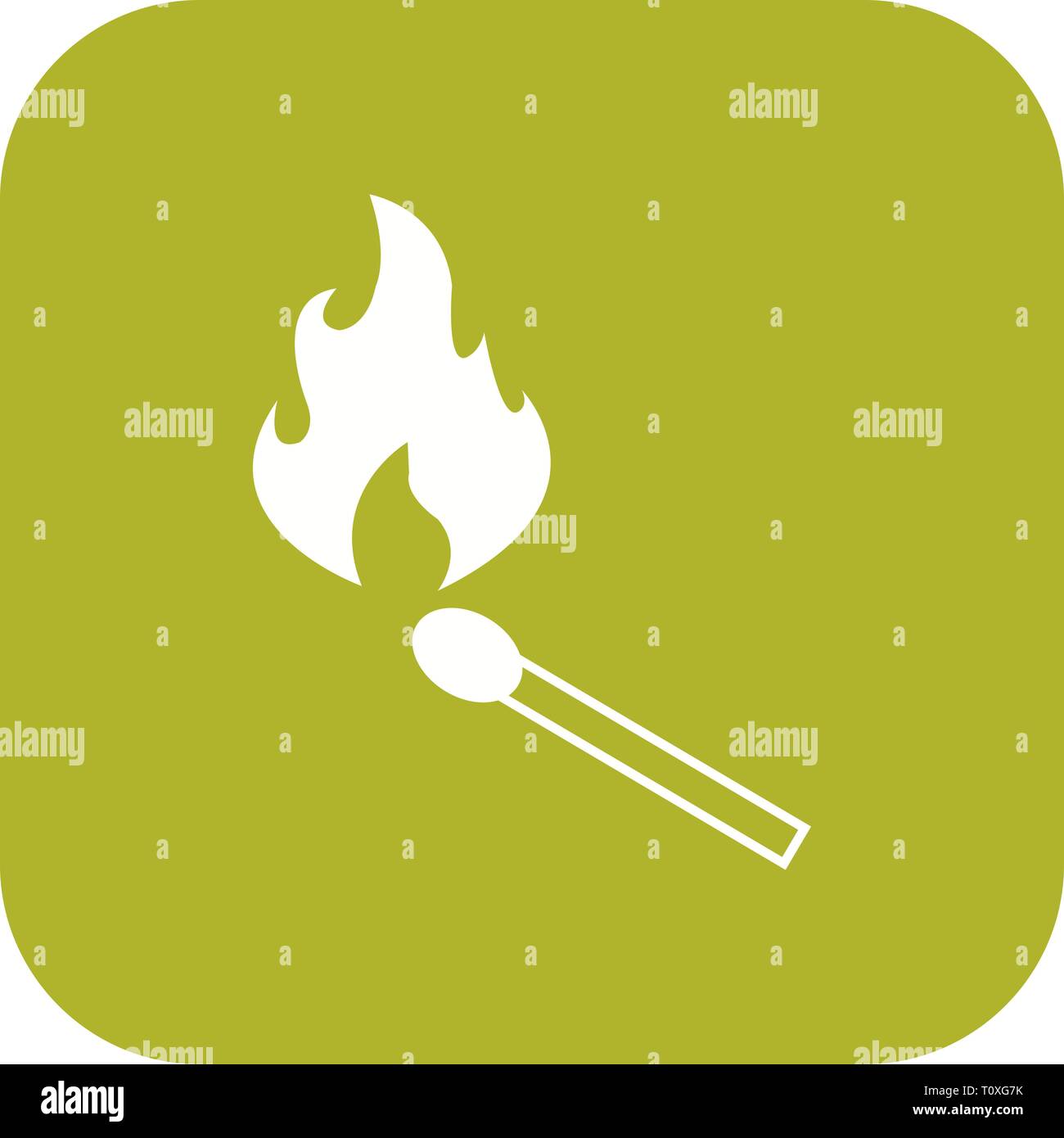 Illustration Matches Icon Stock Photo - Alamy