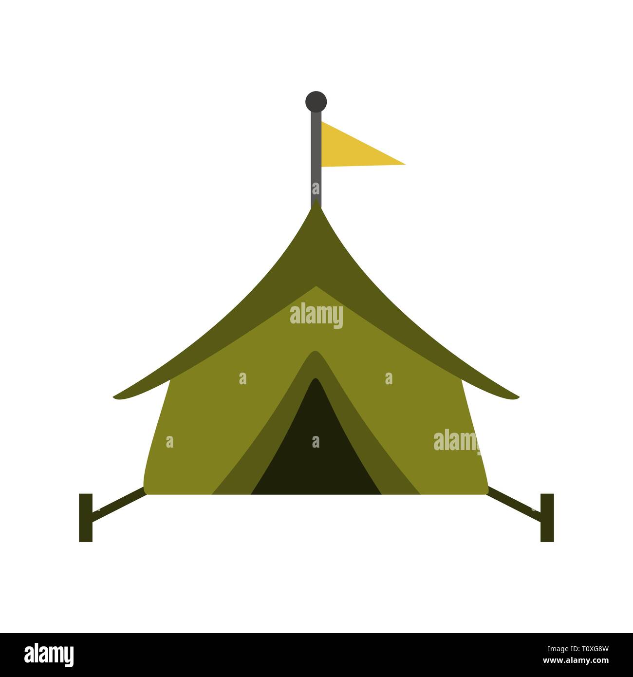 Illustration Tent Icon Stock Photo - Alamy