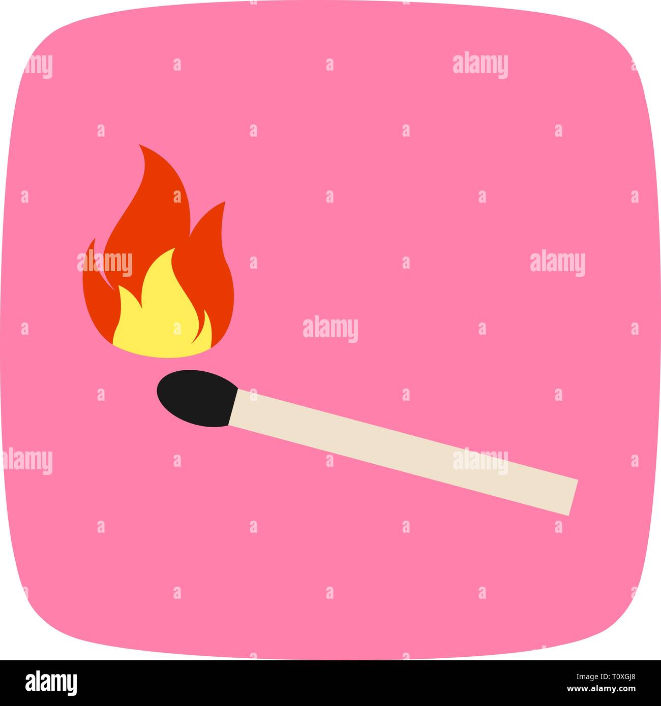 Illustration Matches Icon Stock Photo - Alamy