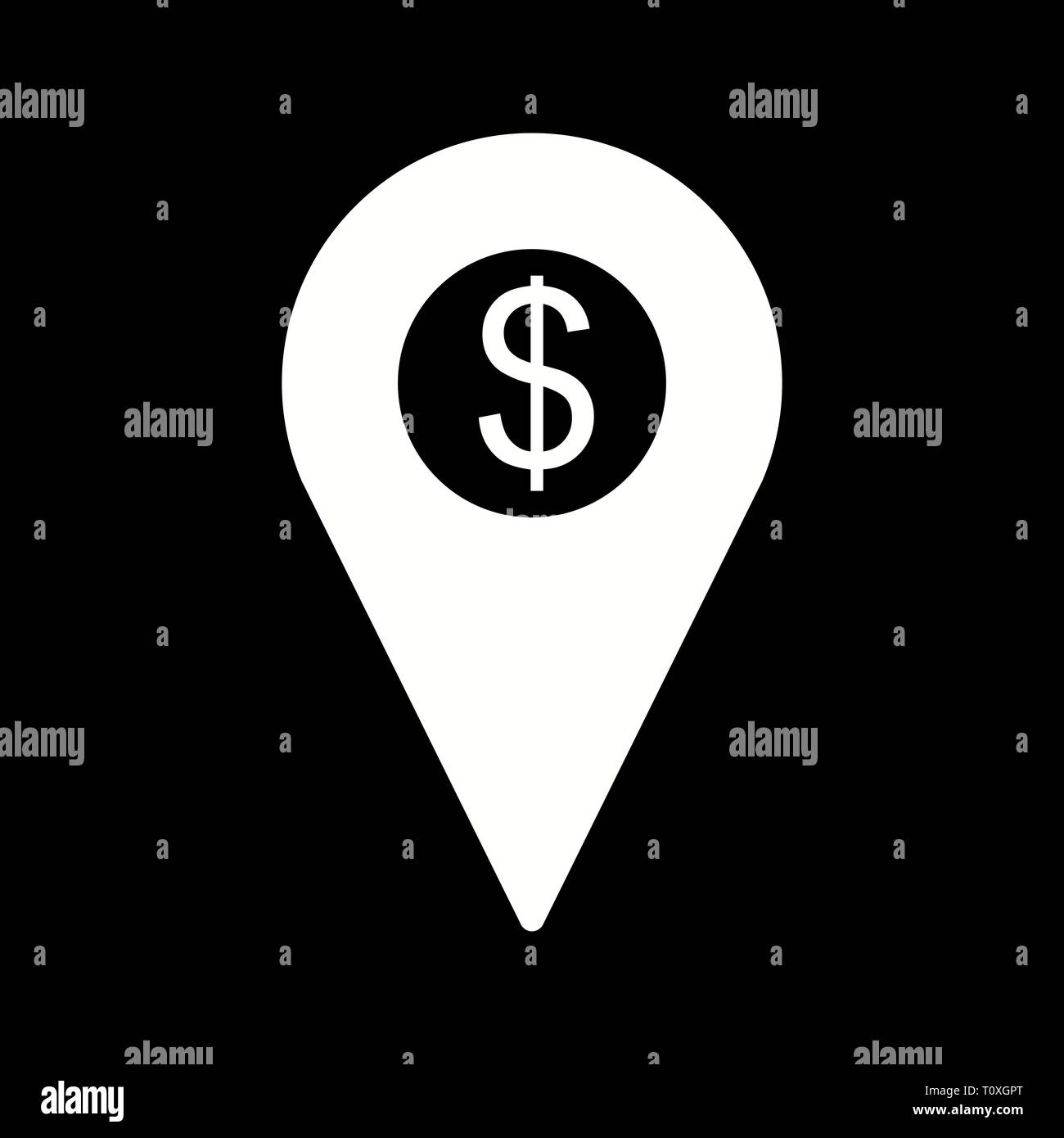 Illustration Business Location Icon Stock Photo - Alamy