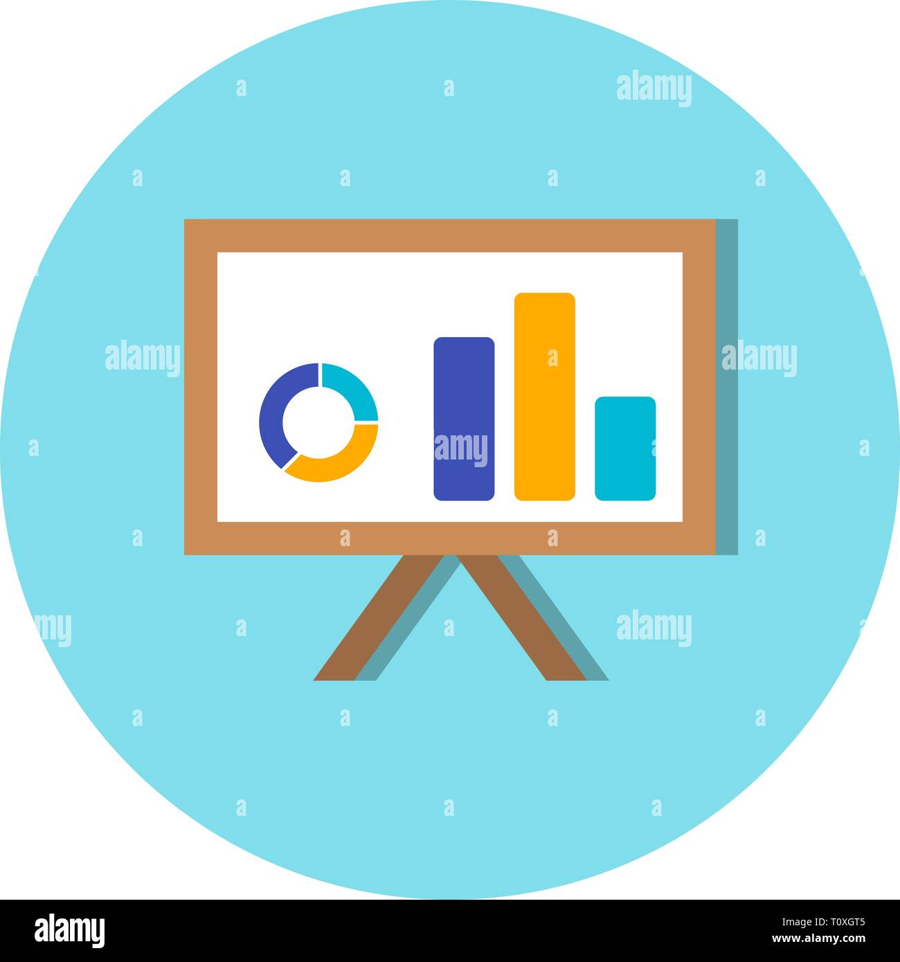 Illustration Presentation Icon Stock Photo - Alamy