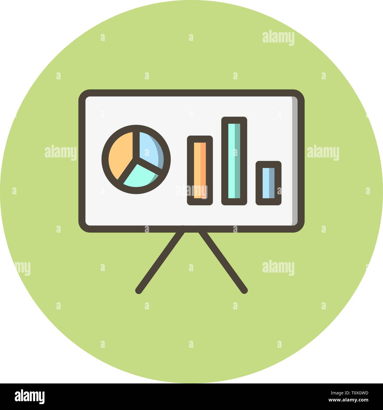 Illustration Presentation Icon Stock Photo - Alamy