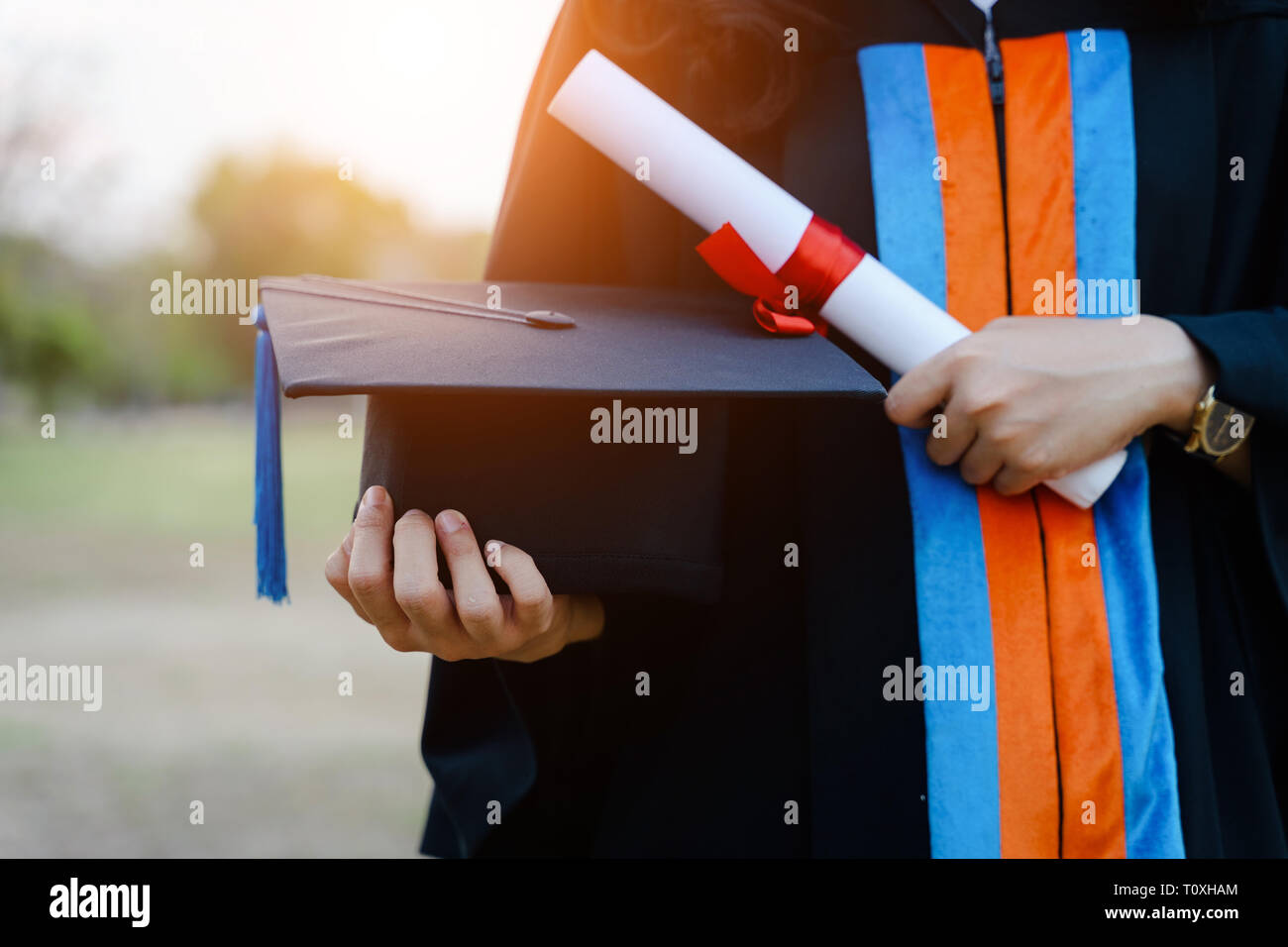 Receiving diploma hi-res stock photography and images - Alamy