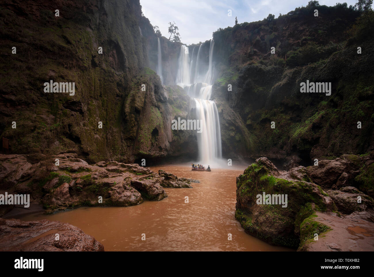 Ouzoud Waterfalls ( Cascades d'Ouzoud ) located in the Grand Atlas ...