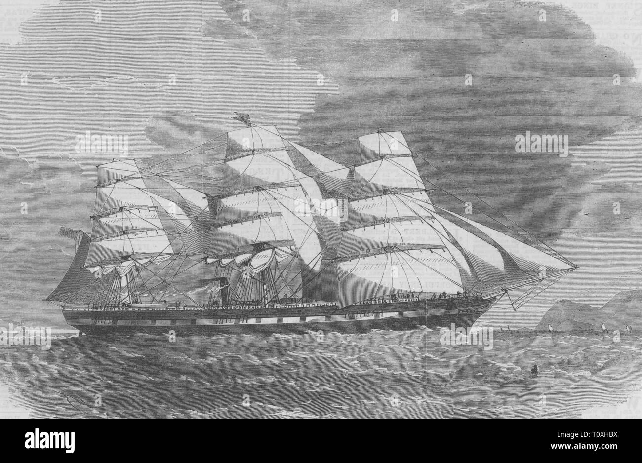 transport / transportation, navigation, steamship, sail steamer "Great ...