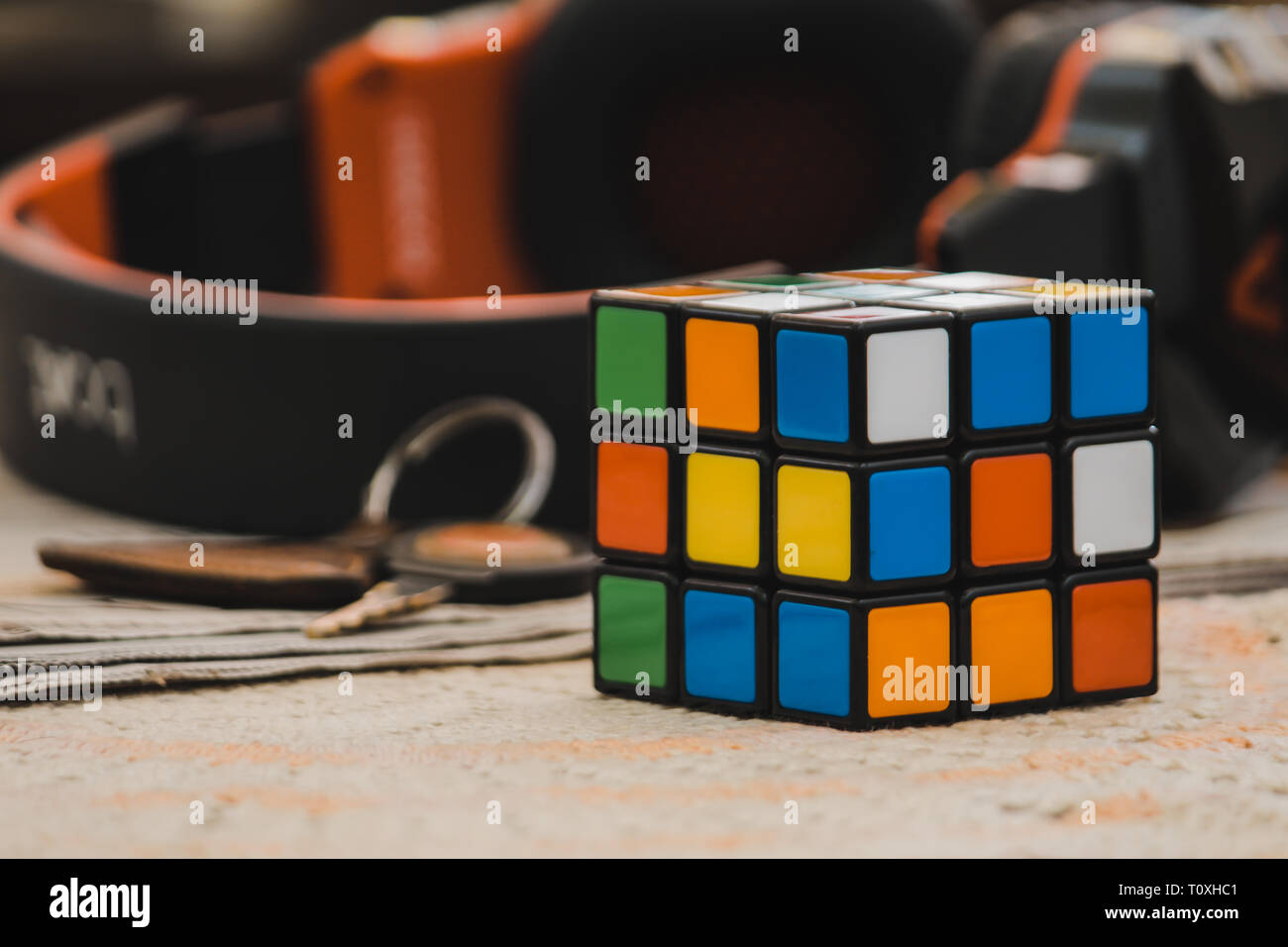 Rubiks cube green hi-res stock photography and images - Alamy