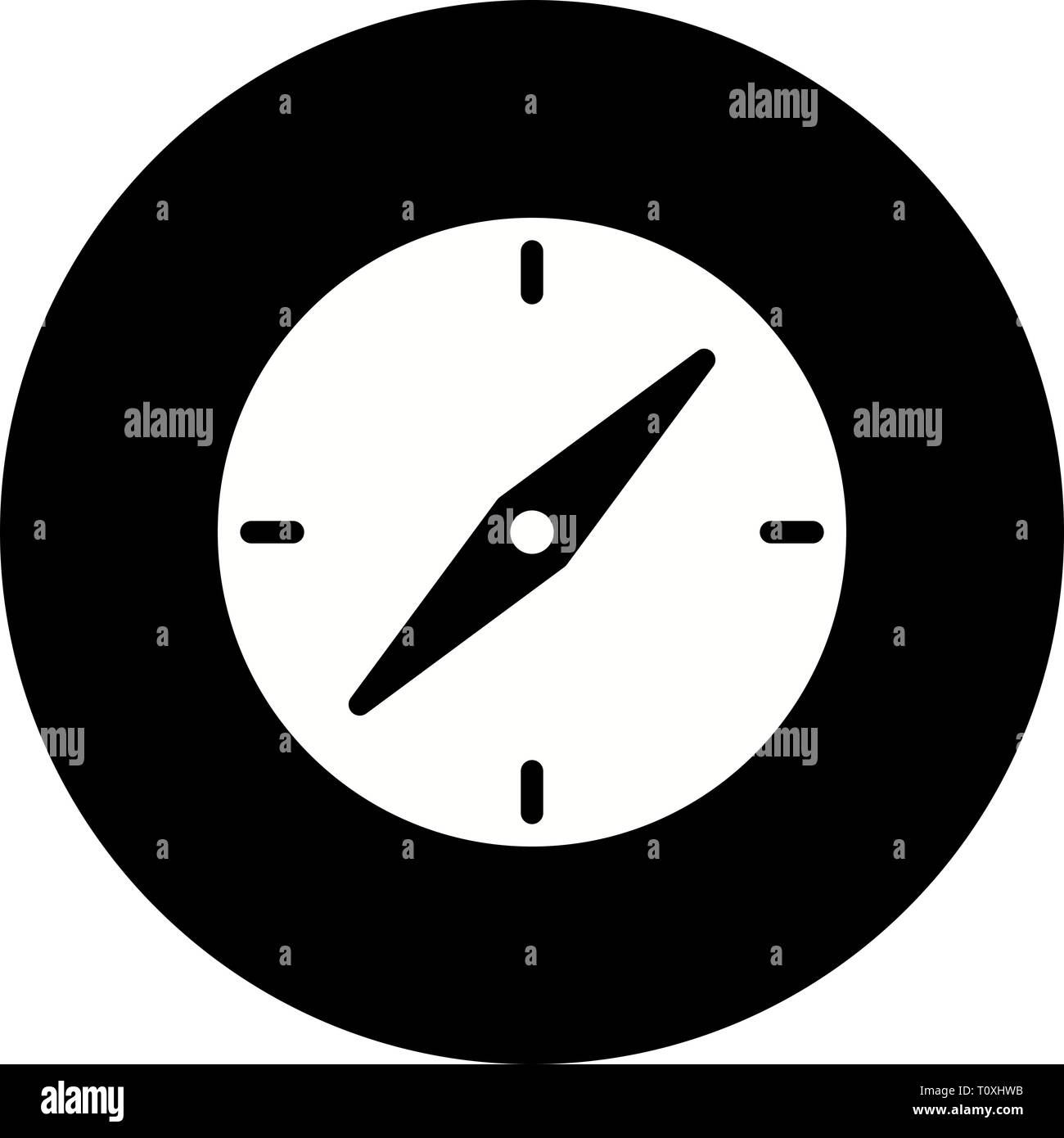 Illustration Compass Icon Stock Photo - Alamy