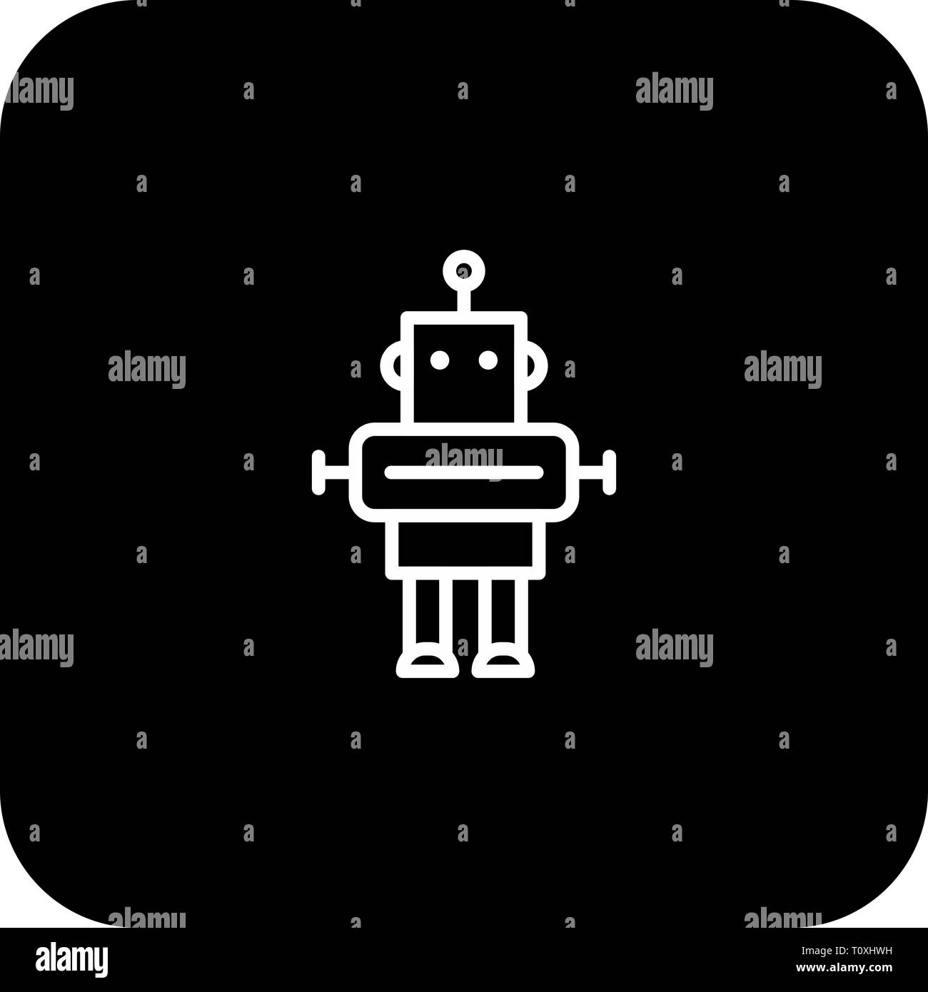 Illustration Robot Icon Stock Photo - Alamy