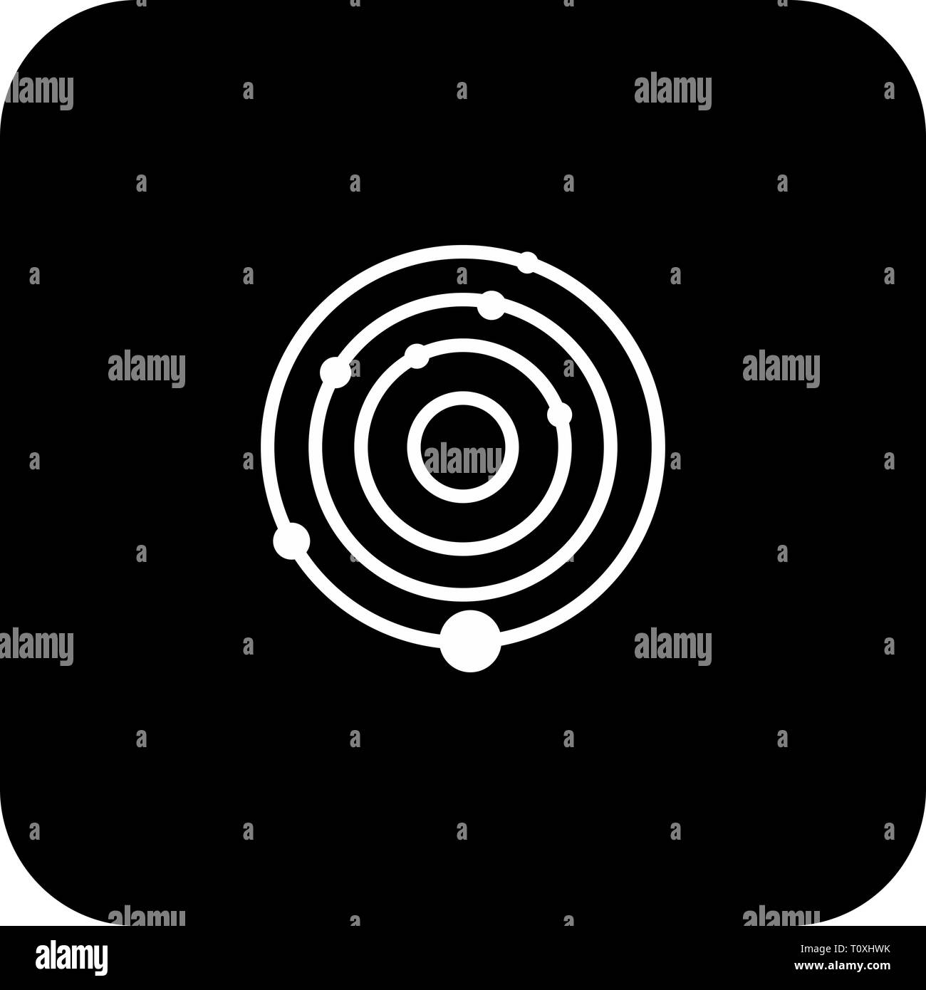 Illustration Solar System Icon Stock Photo - Alamy