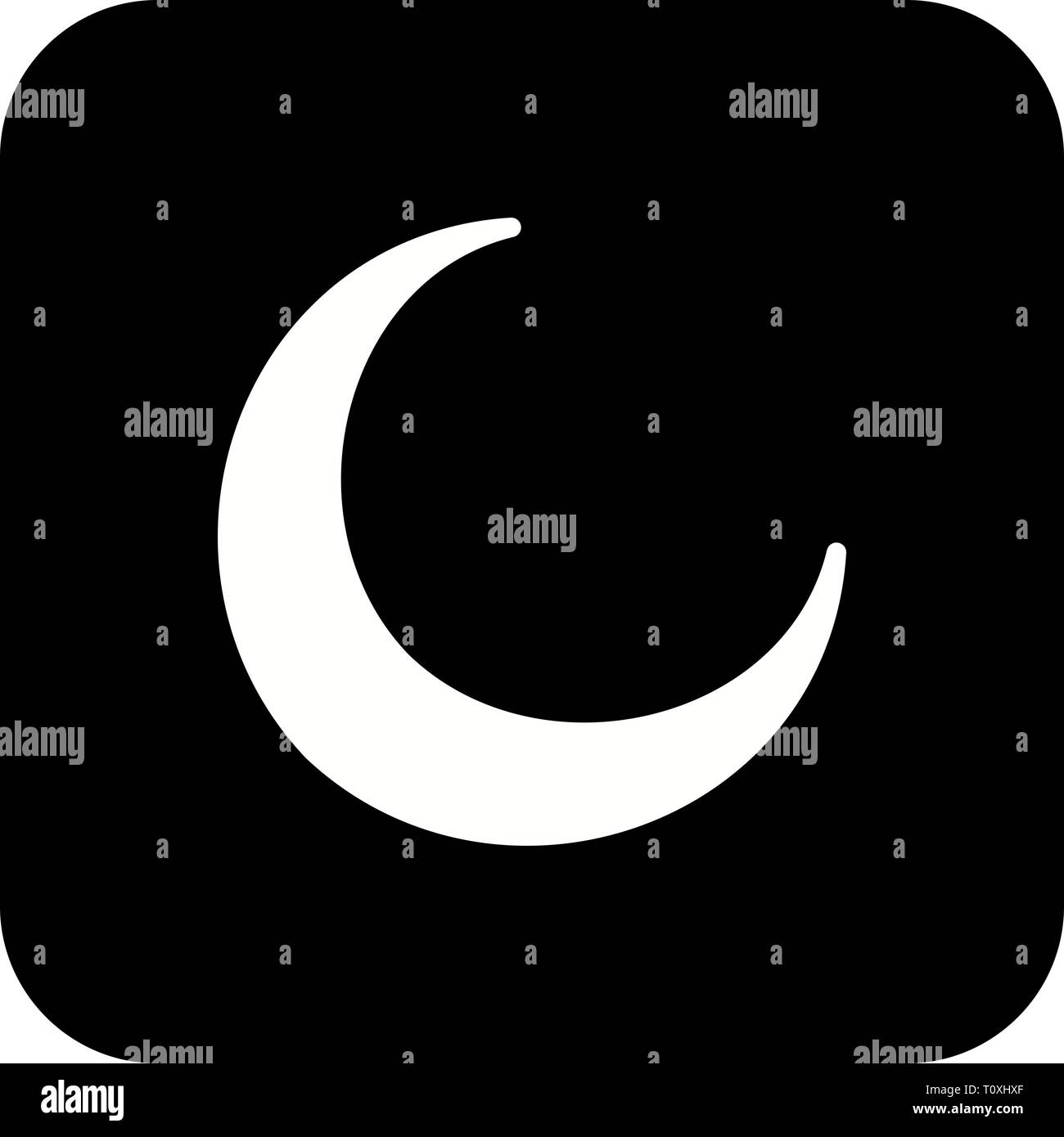 Illustration New Moon Icon Stock Photo - Alamy