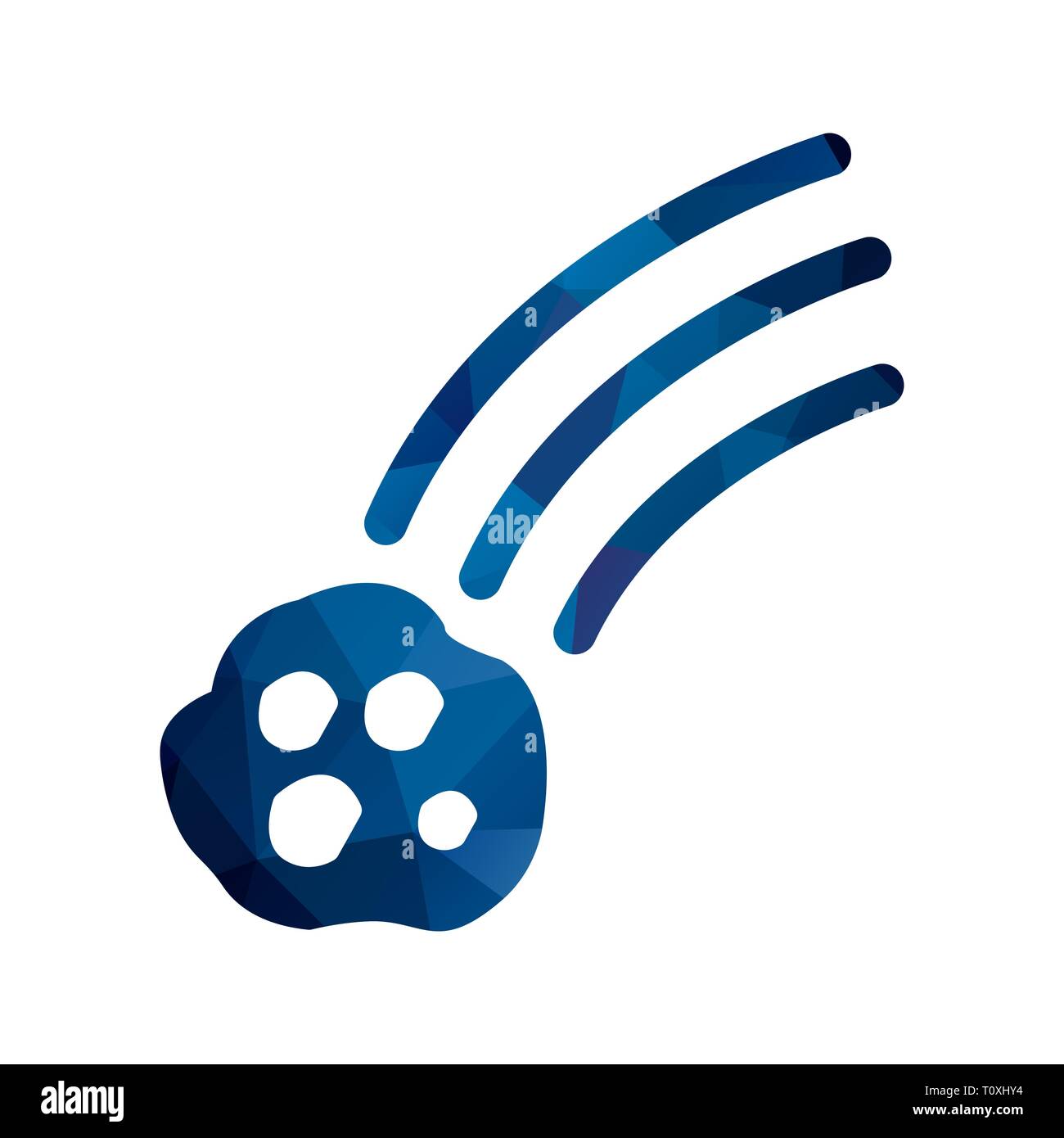 Falling meteorite icon Cut Out Stock Images & Pictures - Alamy