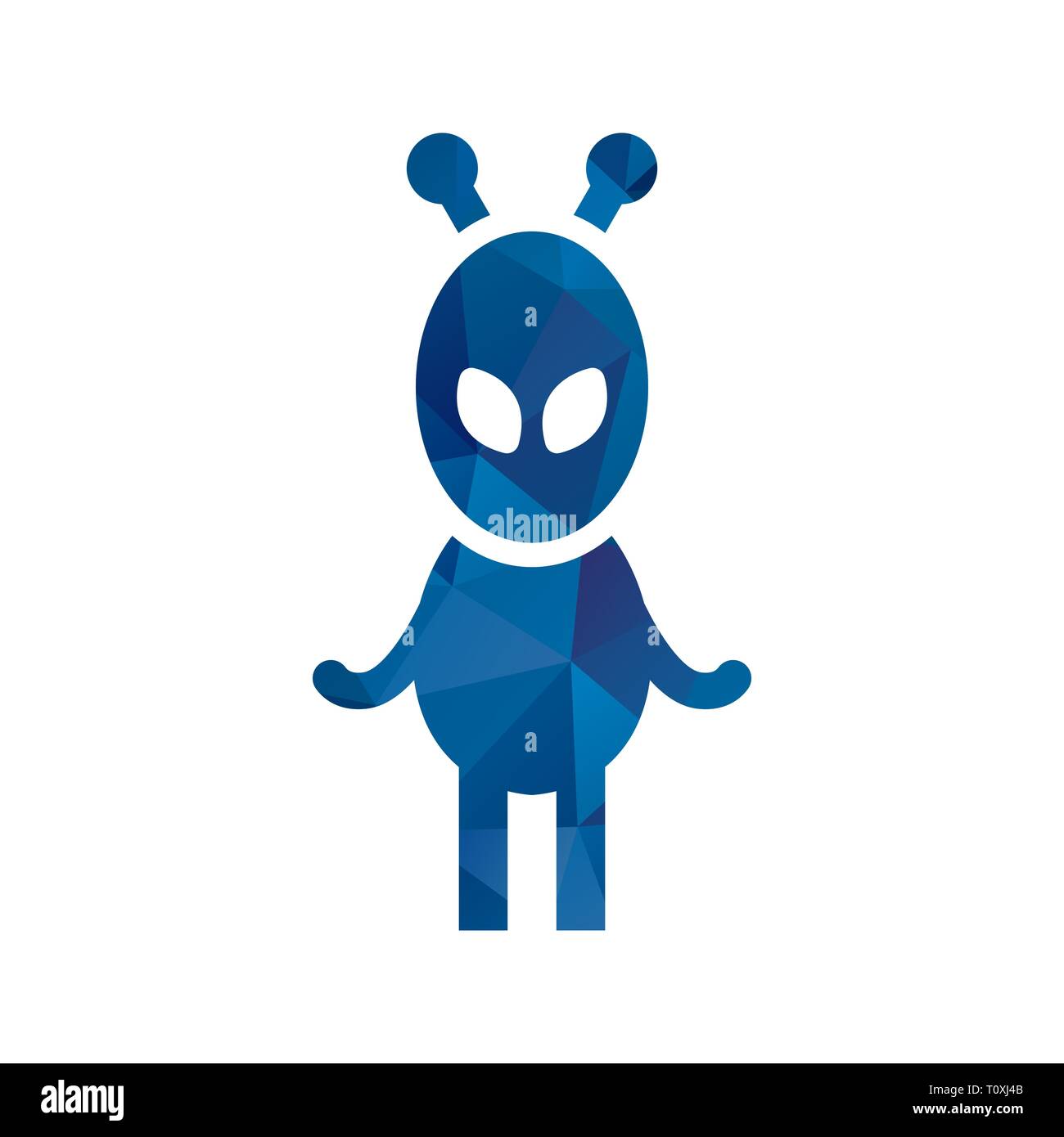 Illustration Alien Icon Stock Photo - Alamy