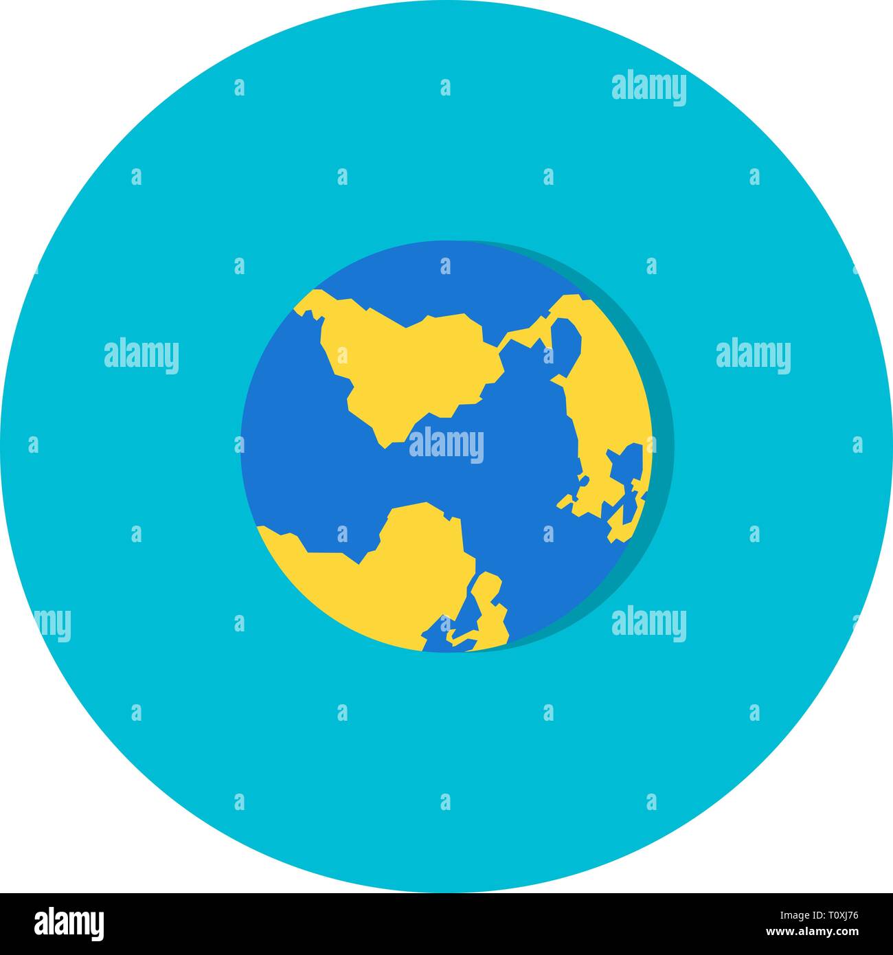 Illustration Earth Icon Stock Photo - Alamy