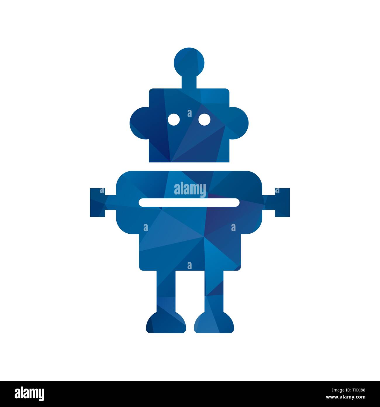 Illustration Robot Icon Stock Photo - Alamy