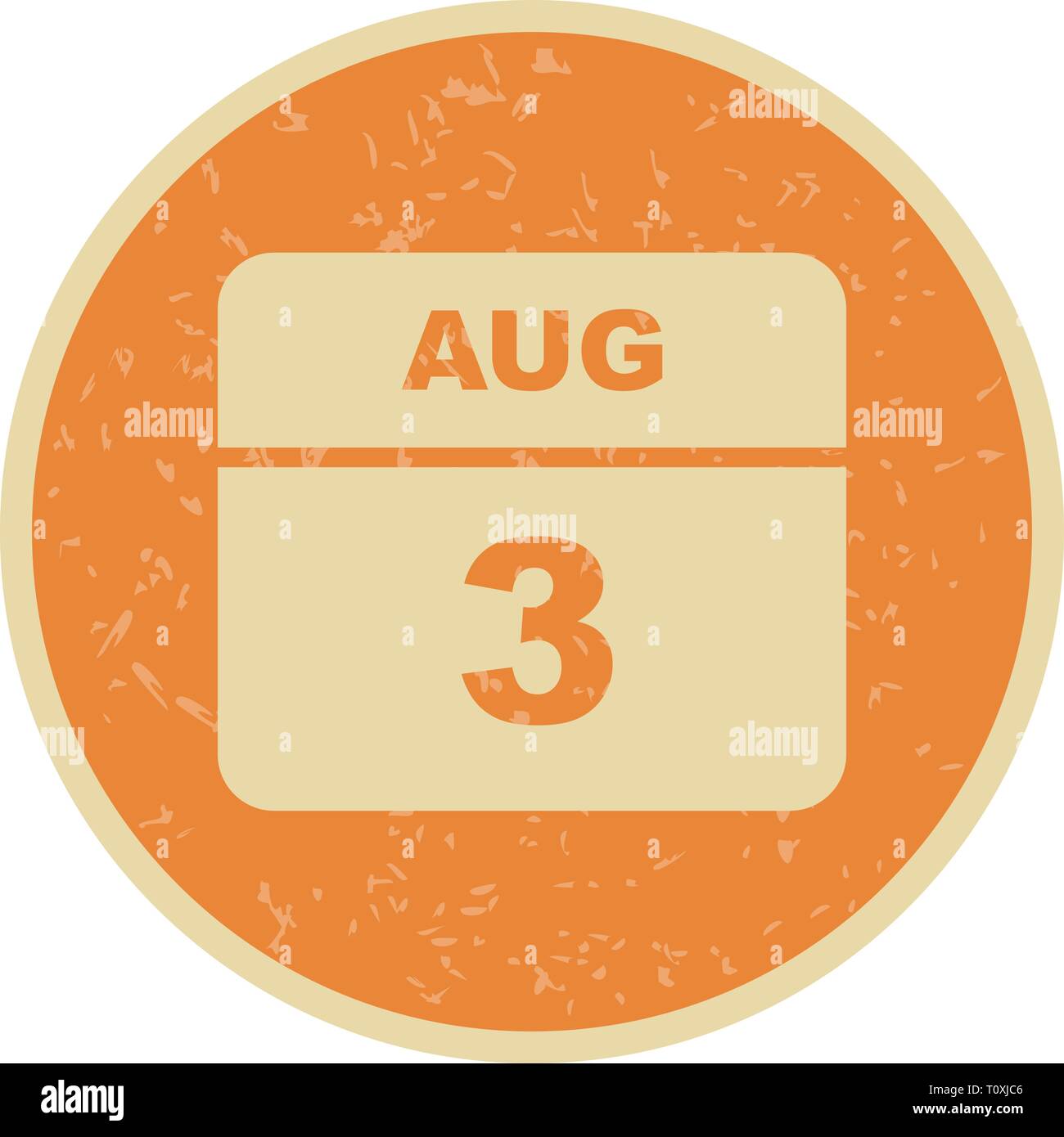 August 3rd Date on a Single Day Calendar Stock Photo - Alamy