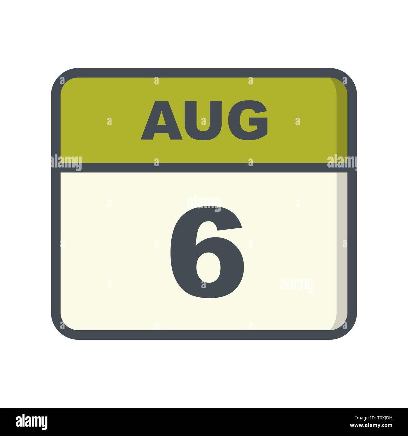 6th of august Cut Out Stock Images & Pictures - Alamy