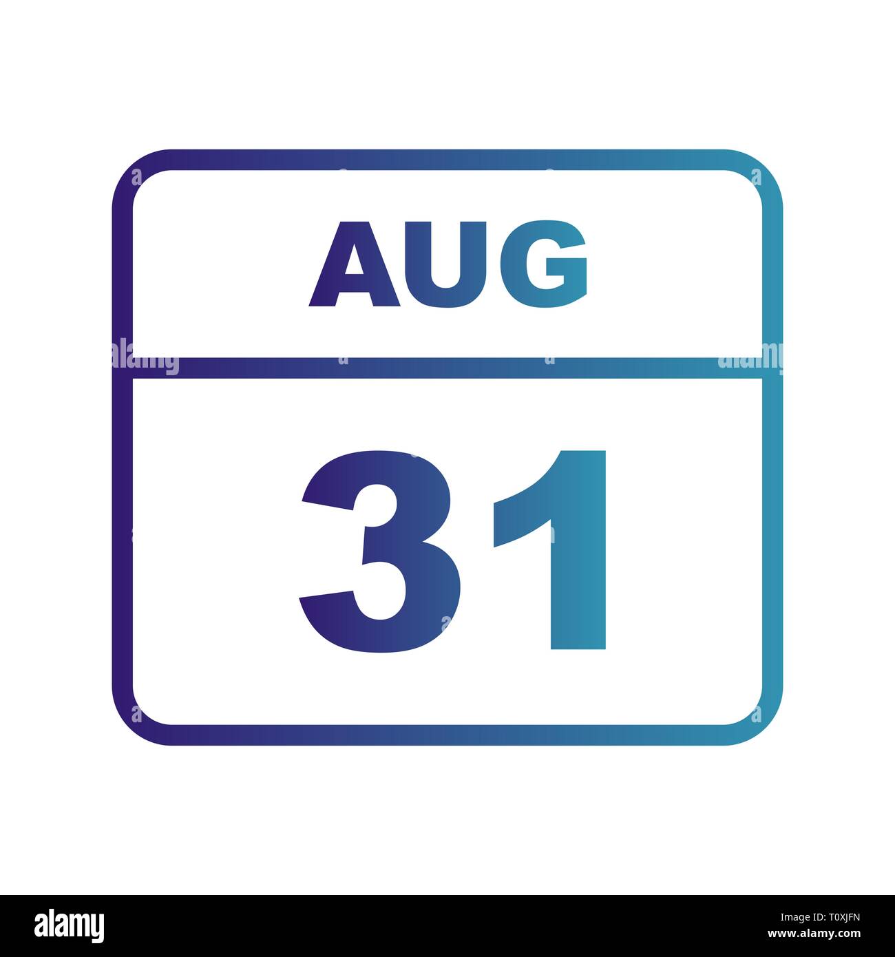 31st august Cut Out Stock Images & Pictures - Alamy